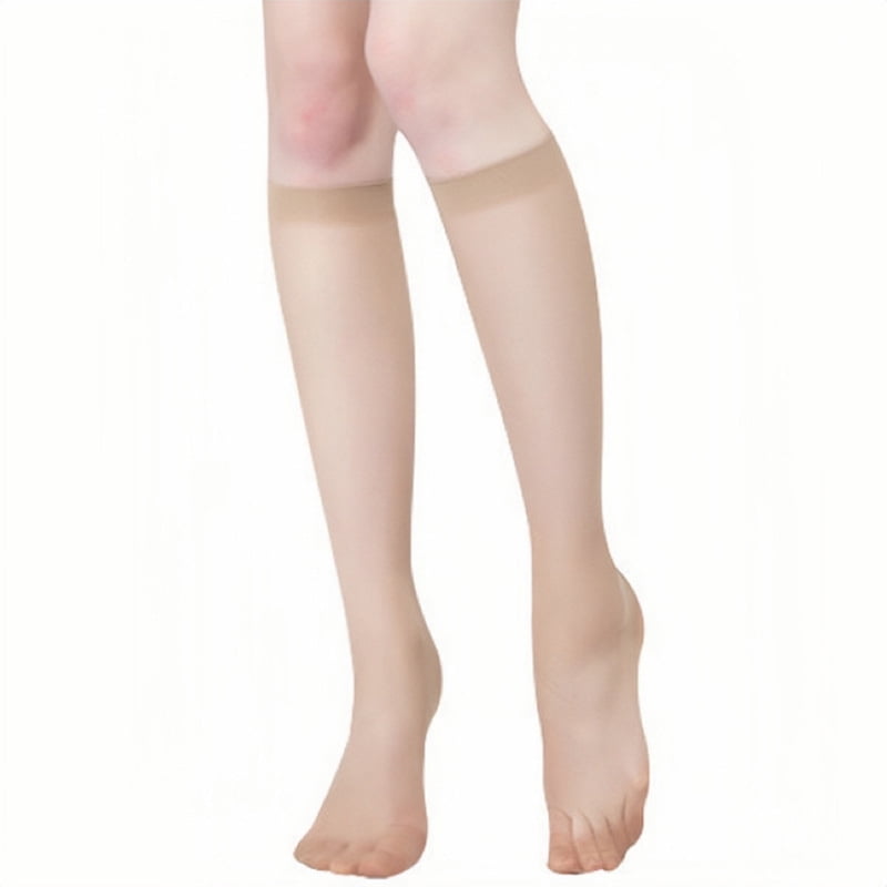 Firefly Hope 10 Pairs Women's Sheer Nylon Knee High Stockings, Skin ...