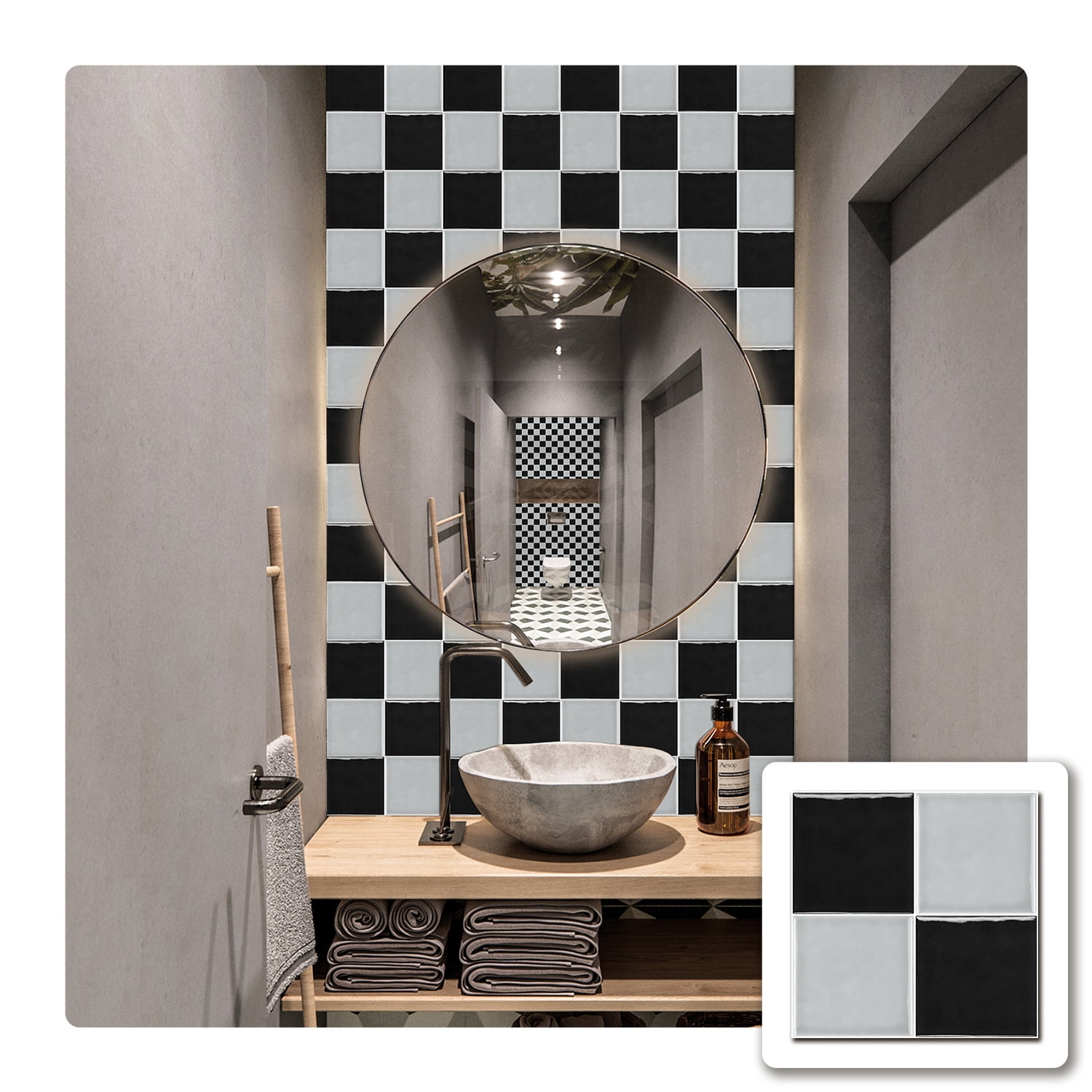 Firefly Hope 10 Pcs 5.9"×5.9" Thicker Peel and Stick Tiles, Removable ...