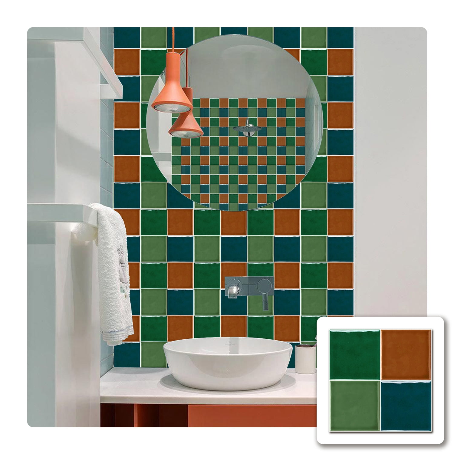 Firefly Hope 10 Pcs 5.9"×5.9" Thicker Peel and Stick Tiles, Removable ...