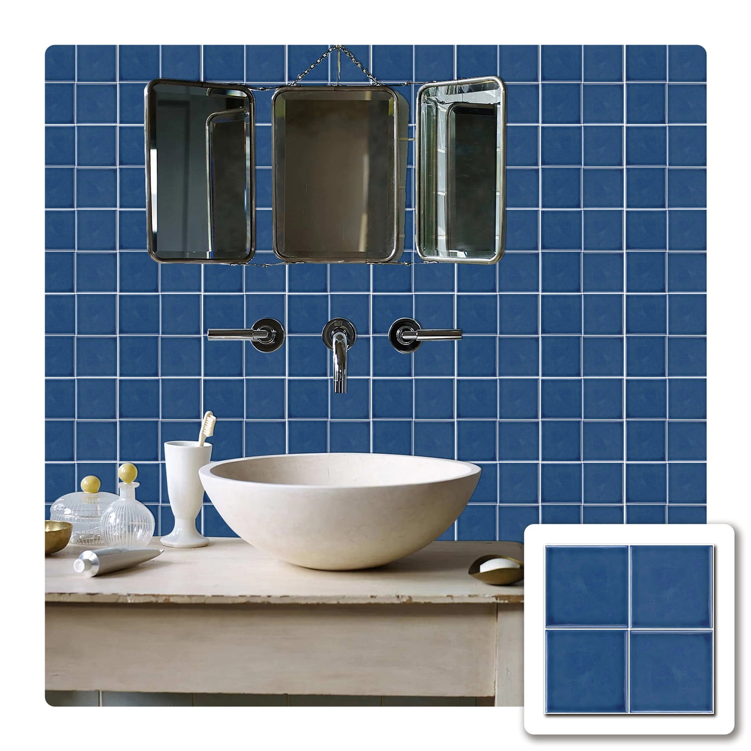 Firefly Hope 10 Pcs 5.9"×5.9" Thicker Peel and Stick Tiles, Removable ...