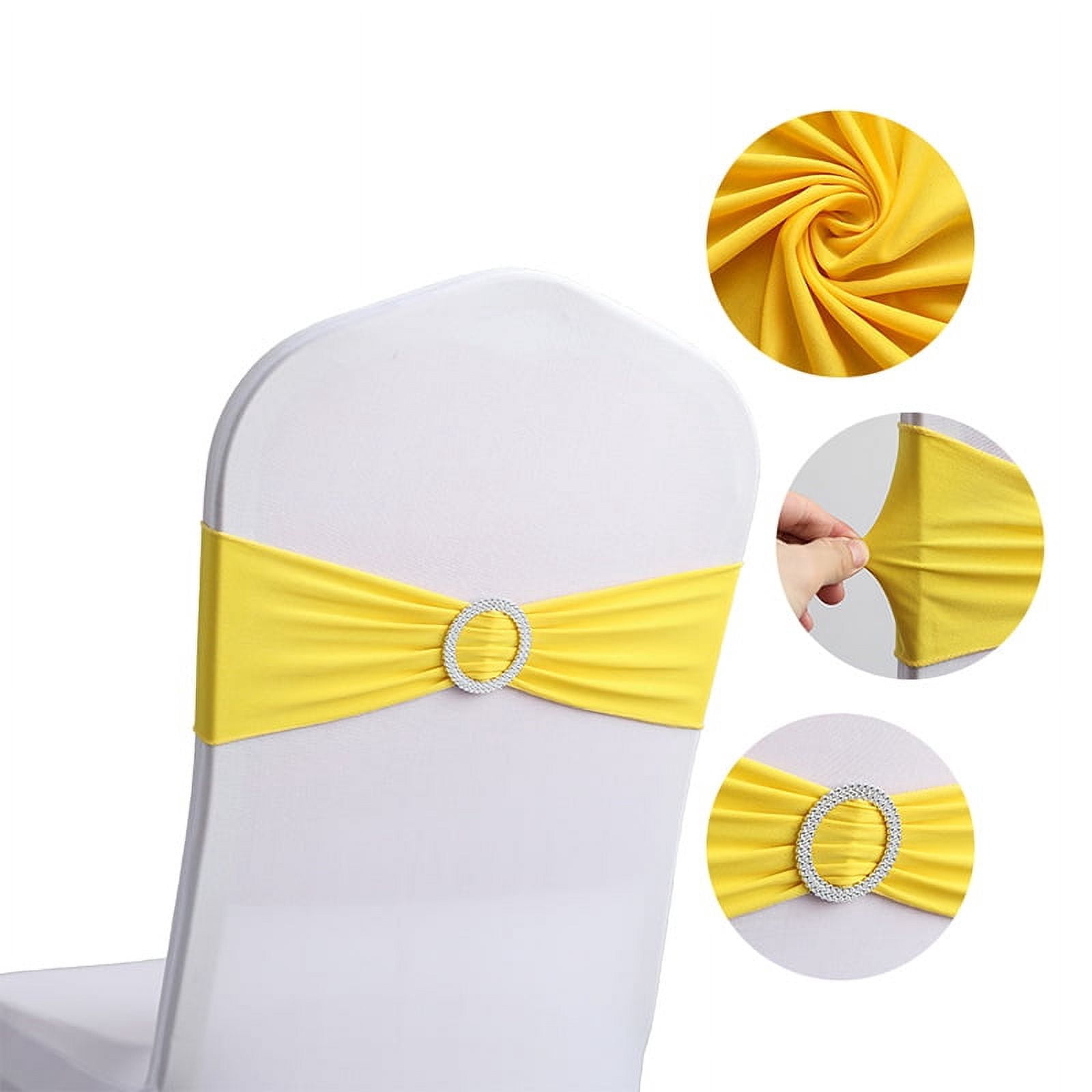 Firefly Hope 12Pcs Stretchy Chair Back Decor 5.12×13.78in, Flower & Bow ...
