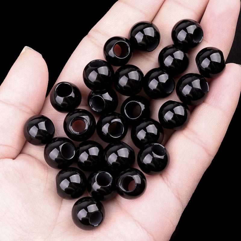 Firefly Hope 15 Pcs 12mm Round Natural Gemstone Loose Beads, 5mm Big ...