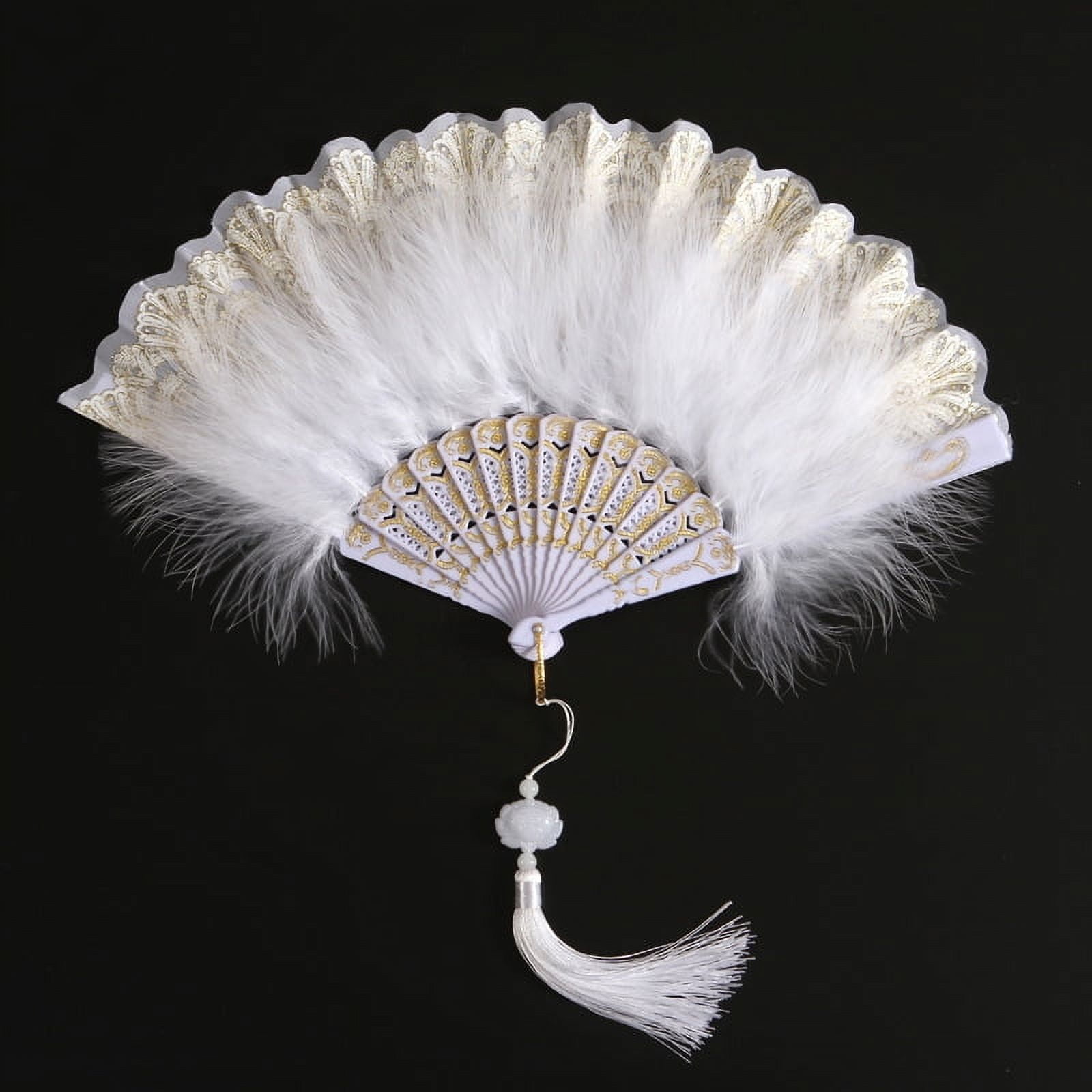 Firefly Hope 1920s Vintage Chinese Embroidered Flower Marabou Feather ...