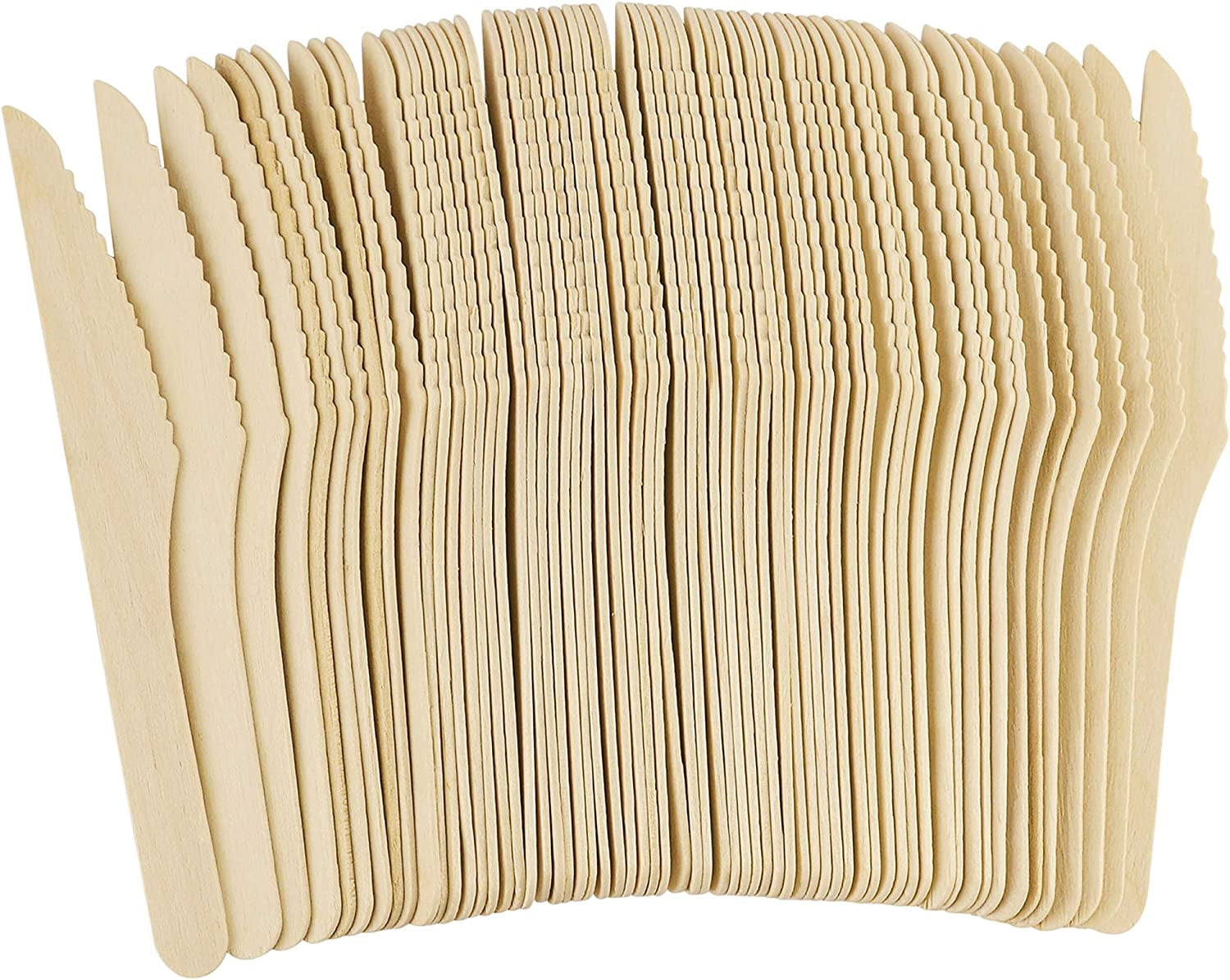 Firefly Hope 200-Count Disposable Wooden Knives, 6" Eco-Conscious ...