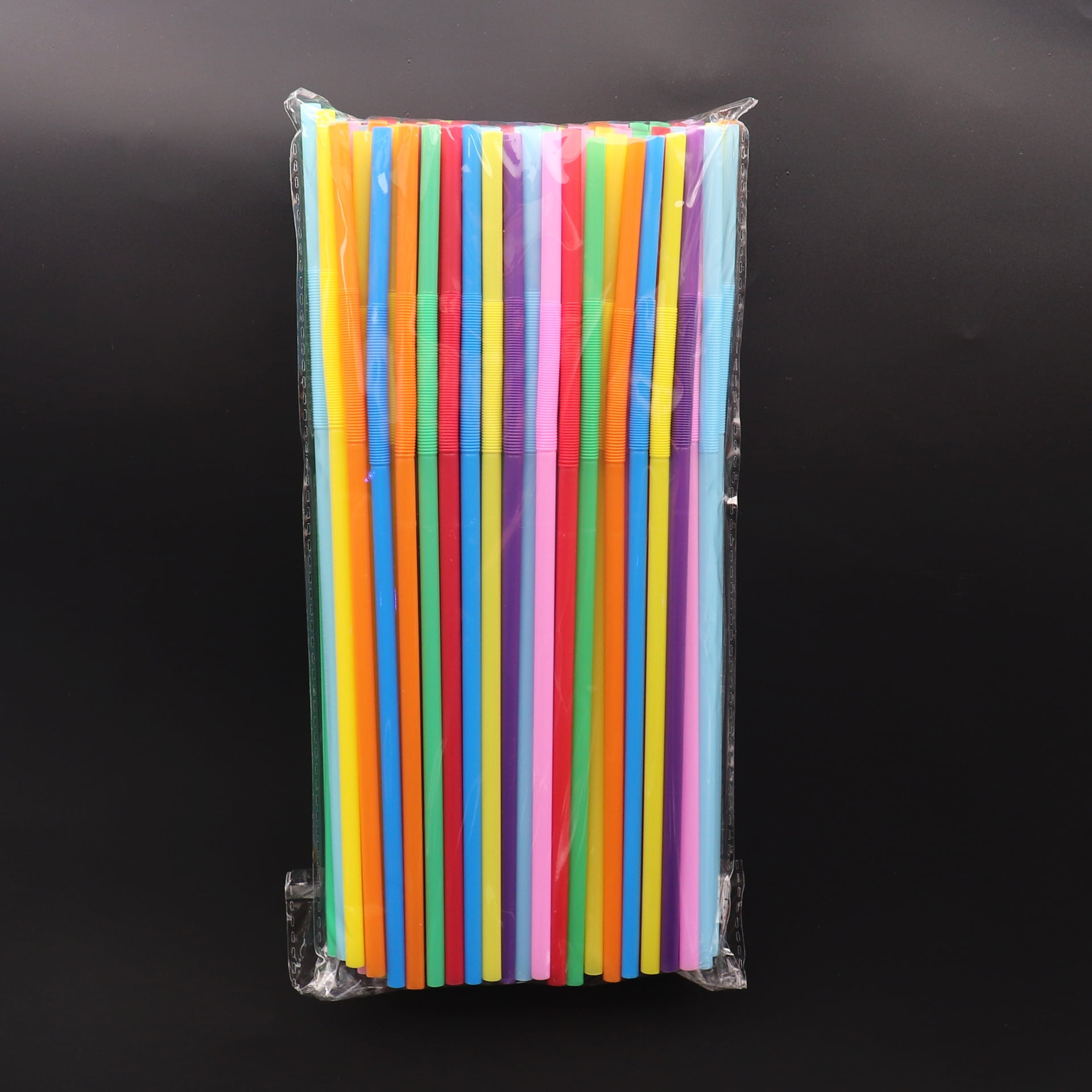 Firefly Hope 200Pcs Disposable Plastic Bendable Drinking Straws ...