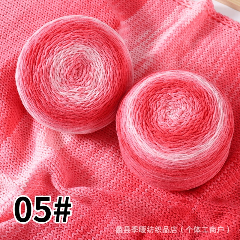 Firefly Hope 200g Ultra-Soft Cotton-Acrylic Blend Yarn, Gradient ...