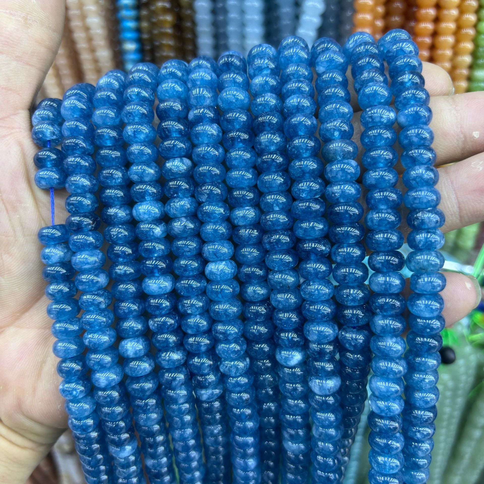 Firefly Hope 225pcs 5×8mm Natural Smooth Disk Rondelle Semi-Precious ...