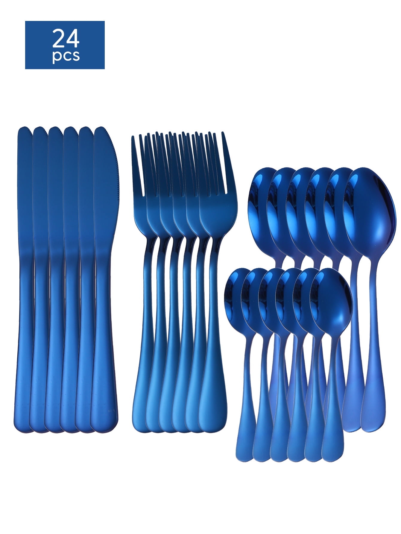 Firefly Hope 24 Piece Stainless Steel Silverware Flatware Set for 6 ...