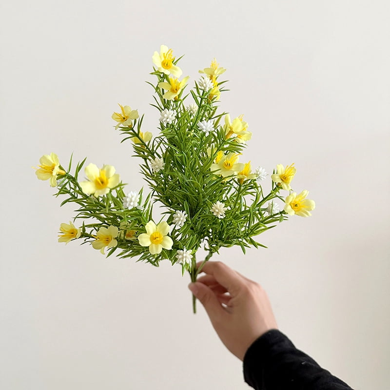 Firefly Hope 3 Bouquet 7-Fork Realistic Faux Silk Starry Sky Artificial ...