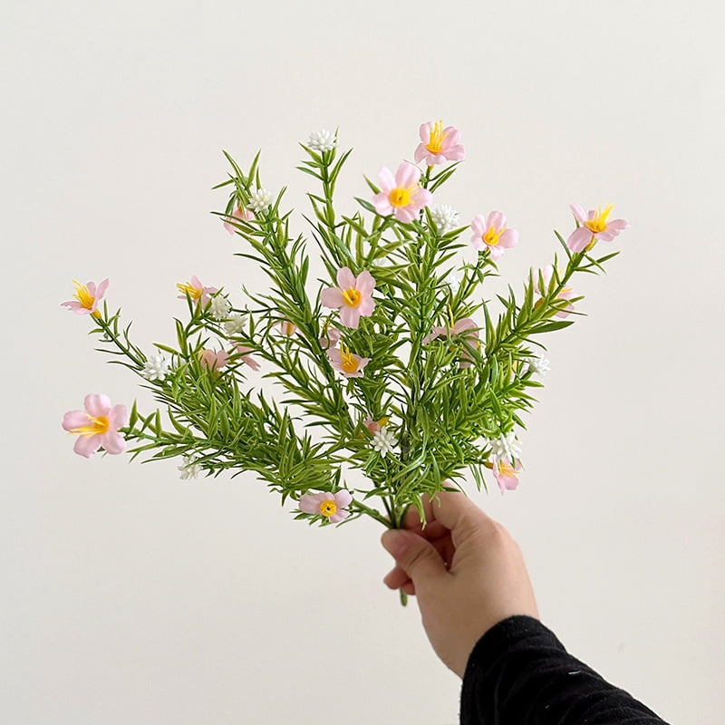 Firefly Hope 3 Bouquet 7-Fork Realistic Faux Silk Starry Sky Artificial ...
