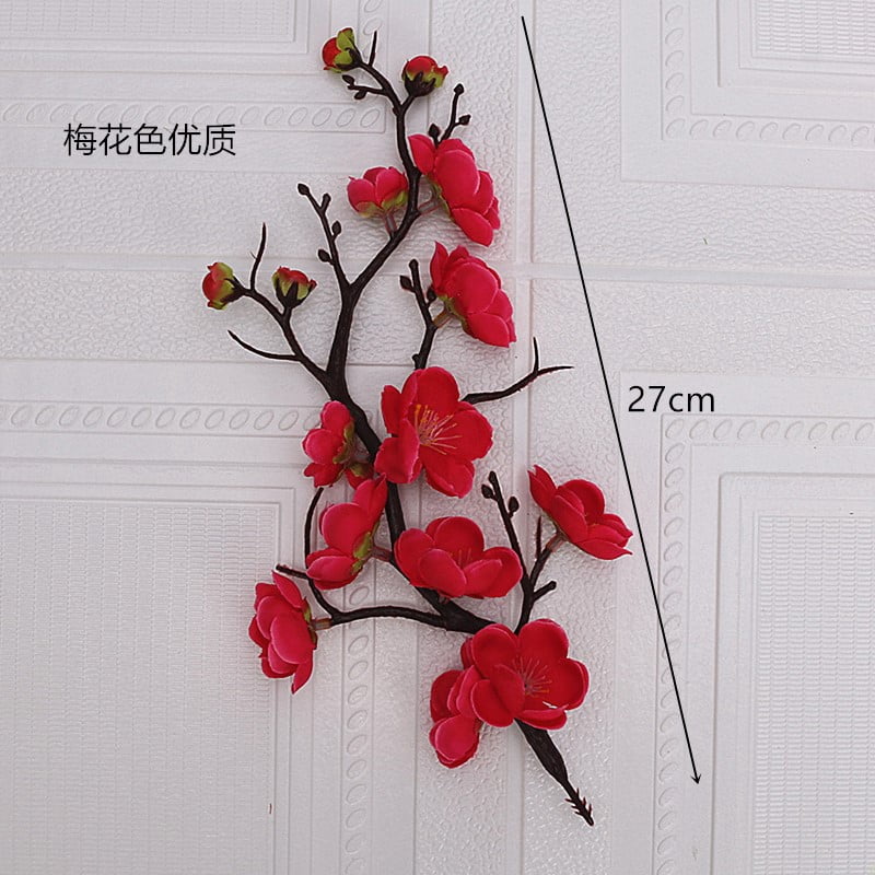 Firefly Hope 3-Pack Silk-Touch Realistic Artificial Plum Blossom ...
