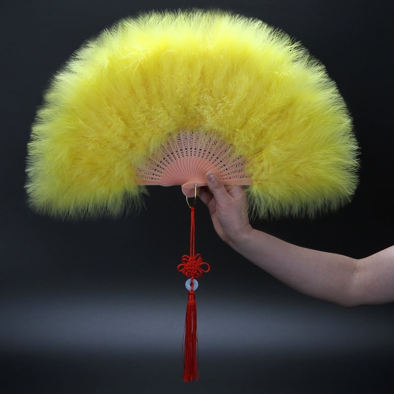 Firefly Hope 3Pcs 1920s Vintage Handheld Feather Fan, Lightweight ...