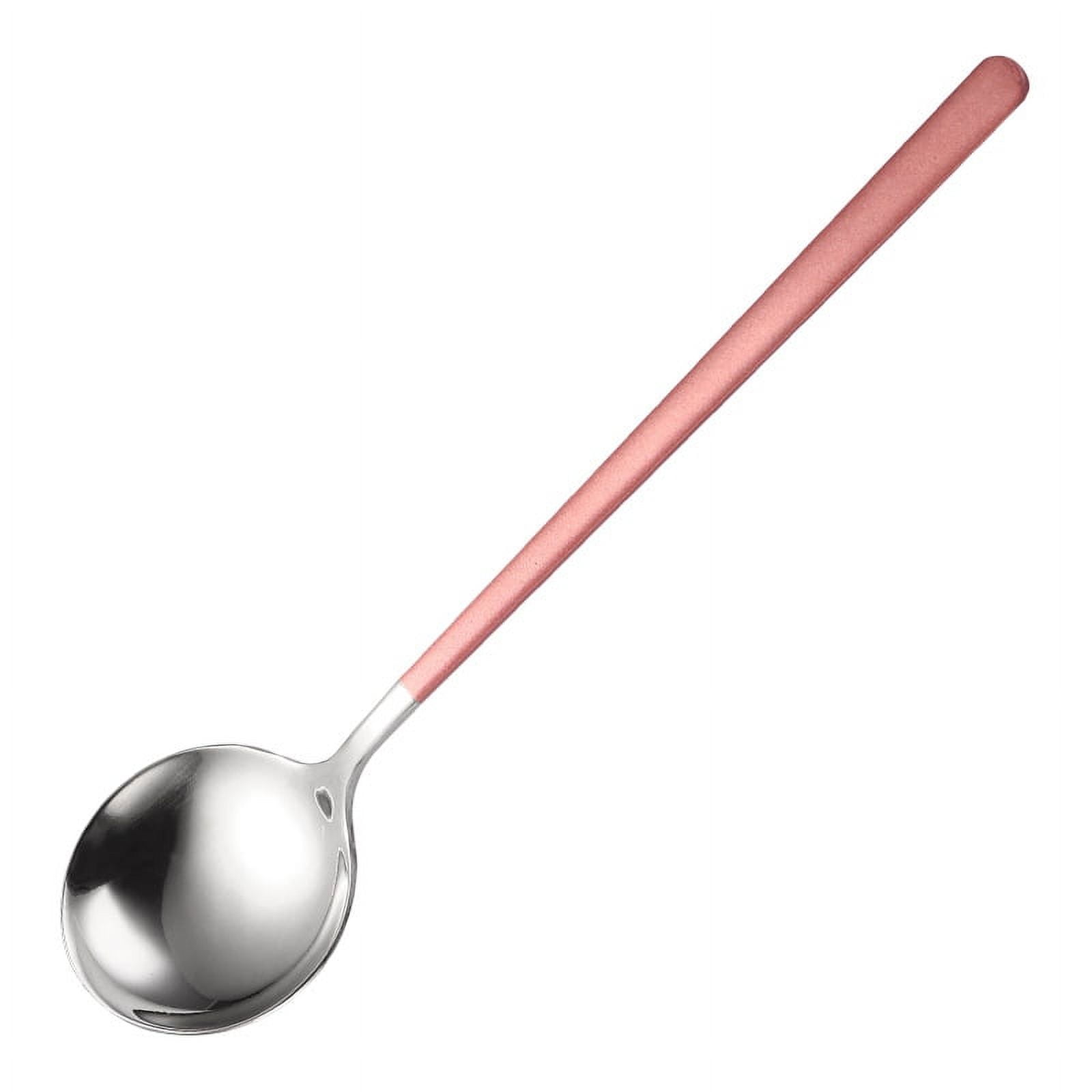 Firefly Hope 4-Piece Stainless Steel Round Soup Spoons, Durable ...