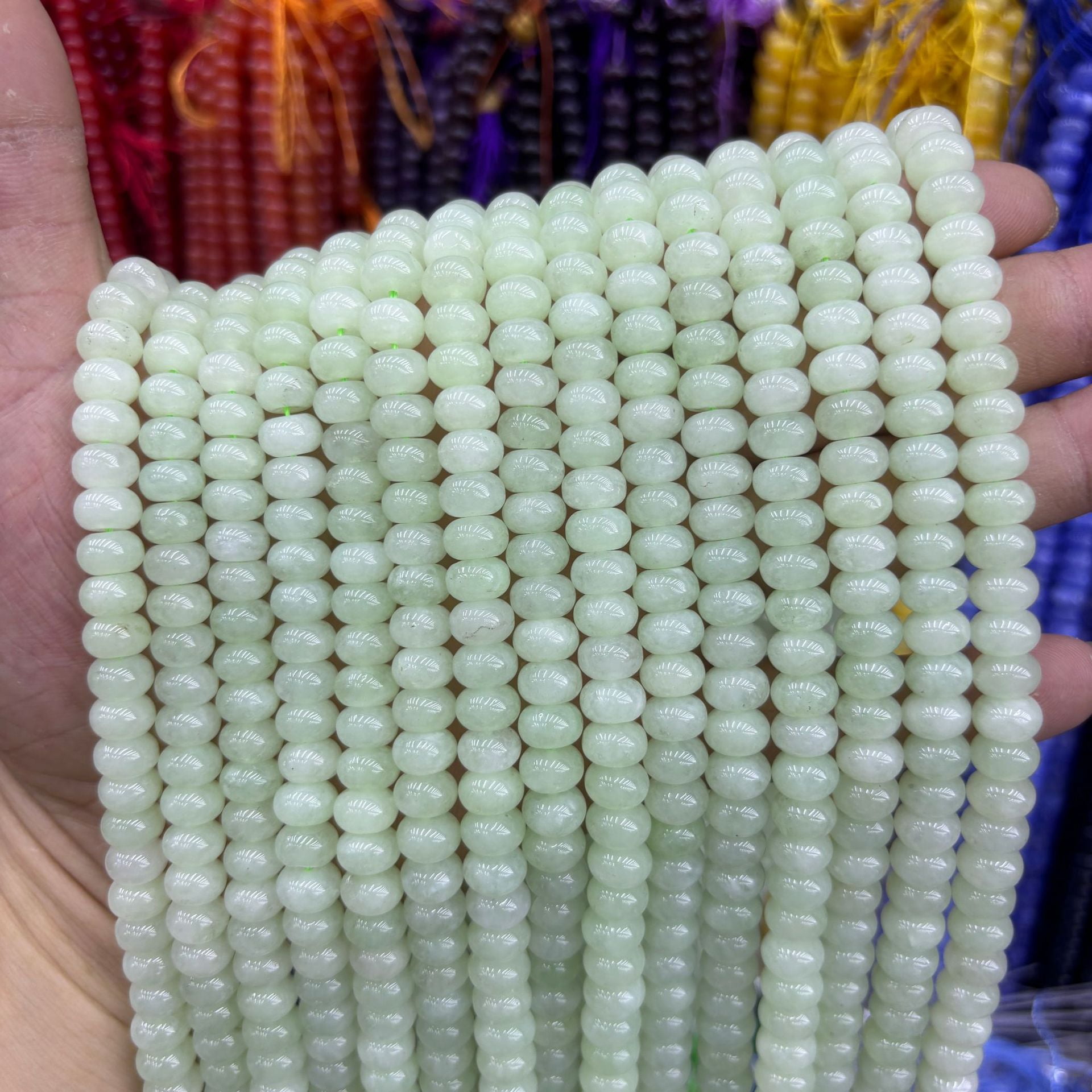 Firefly Hope 5×8mm 1 Strand 15" Natural Semi-Precious Gemstone Rondelle ...