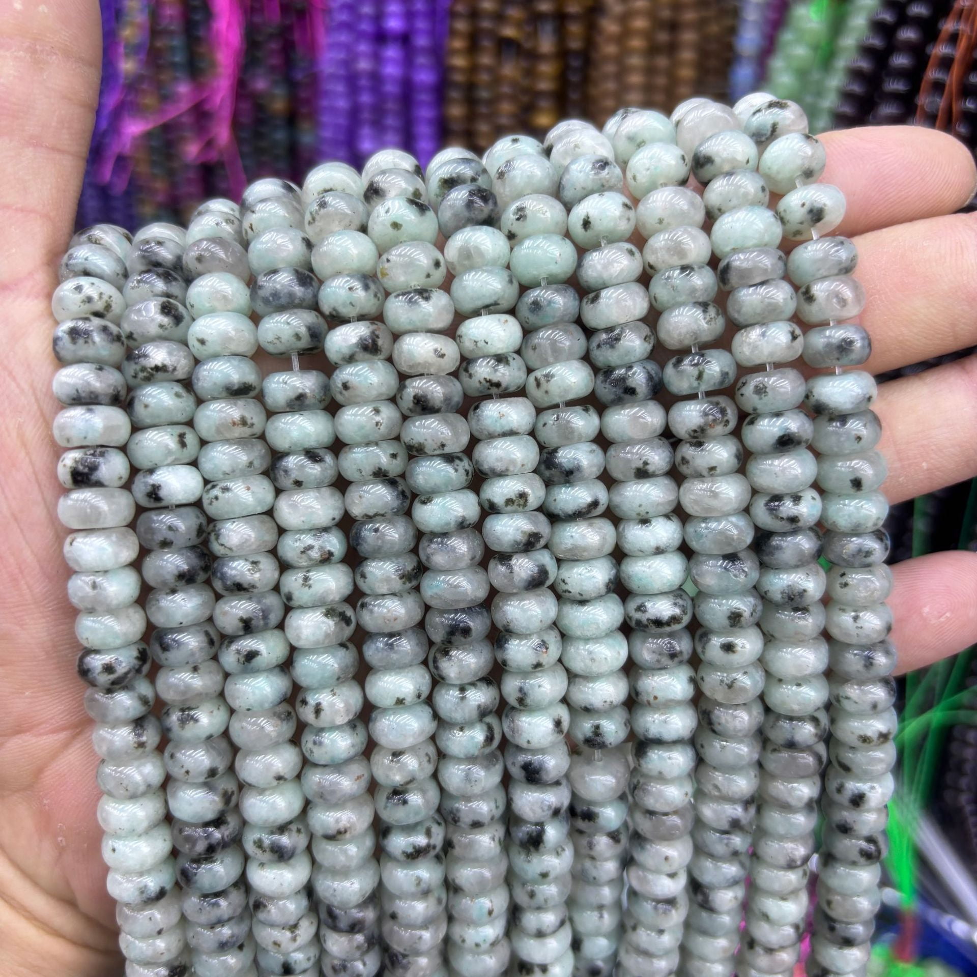 Firefly Hope 5×8mm 1 Strand 15" Natural Semi-Precious Gemstone Rondelle ...
