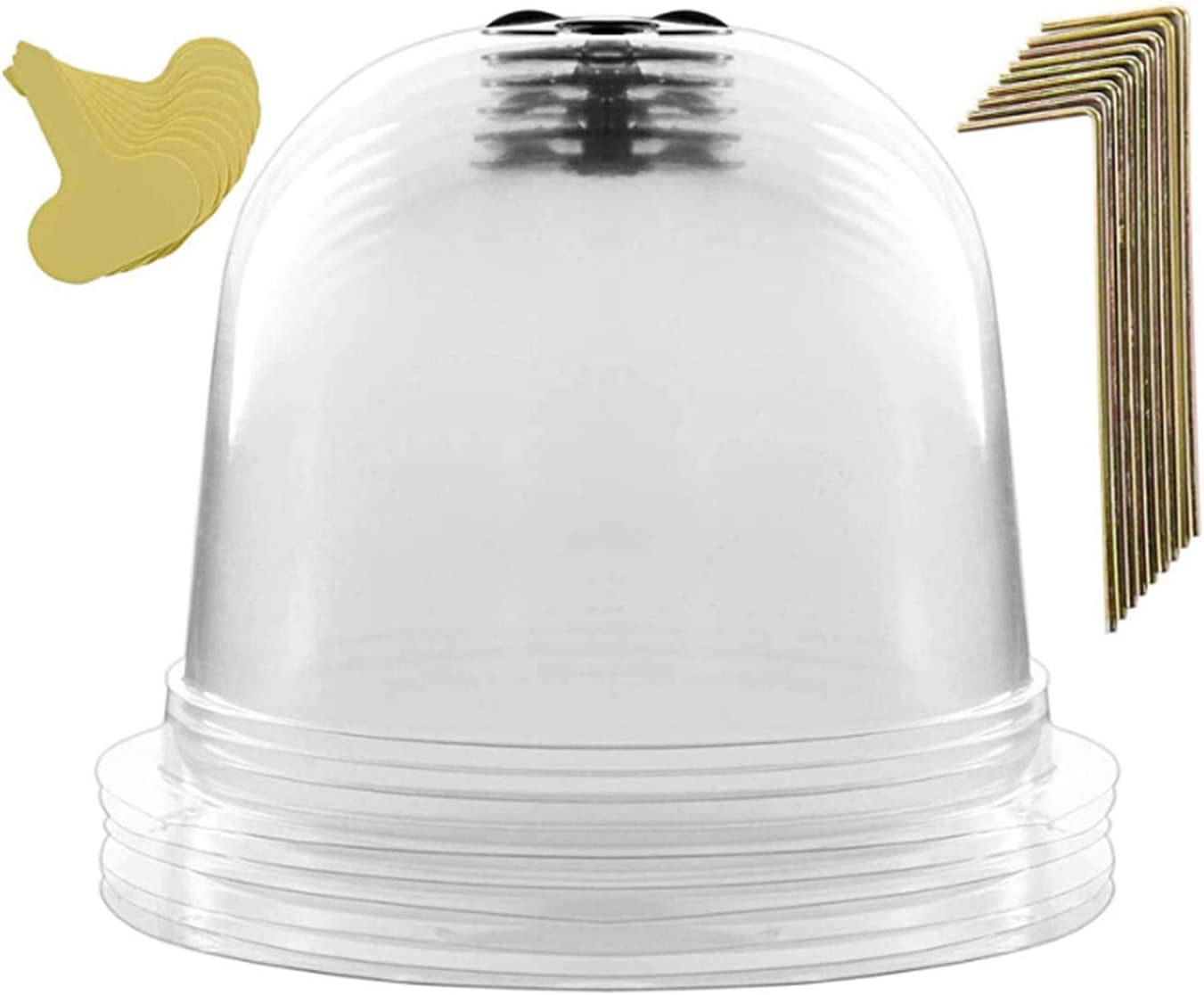 Firefly Hope 6-Pack 10" Reusable Durable Garden Cloche Plant Protector ...