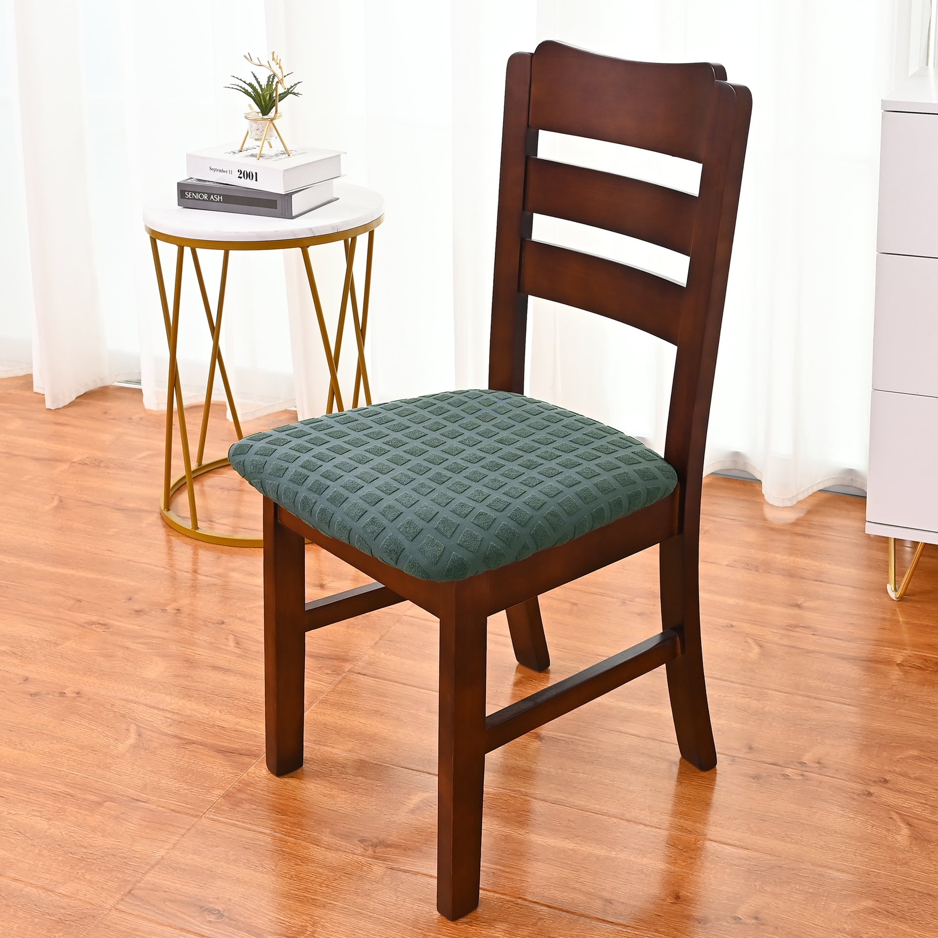 Firefly Hope 6 Pcs Rhombus Pattern Stretch-Fit Chair Covers, Universal ...