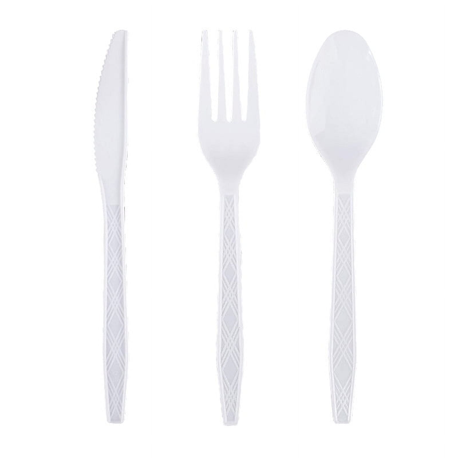 Firefly Hope 60 Pieces Disposable Plastic Cutlery Set, 20 Forks, 20 ...
