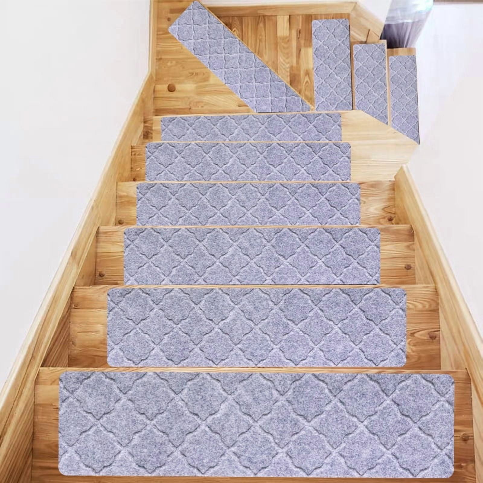 Firefly Hope 8 PCS 8"×30" Non-Slip Indoor Stair Treads Carpet, Anti ...