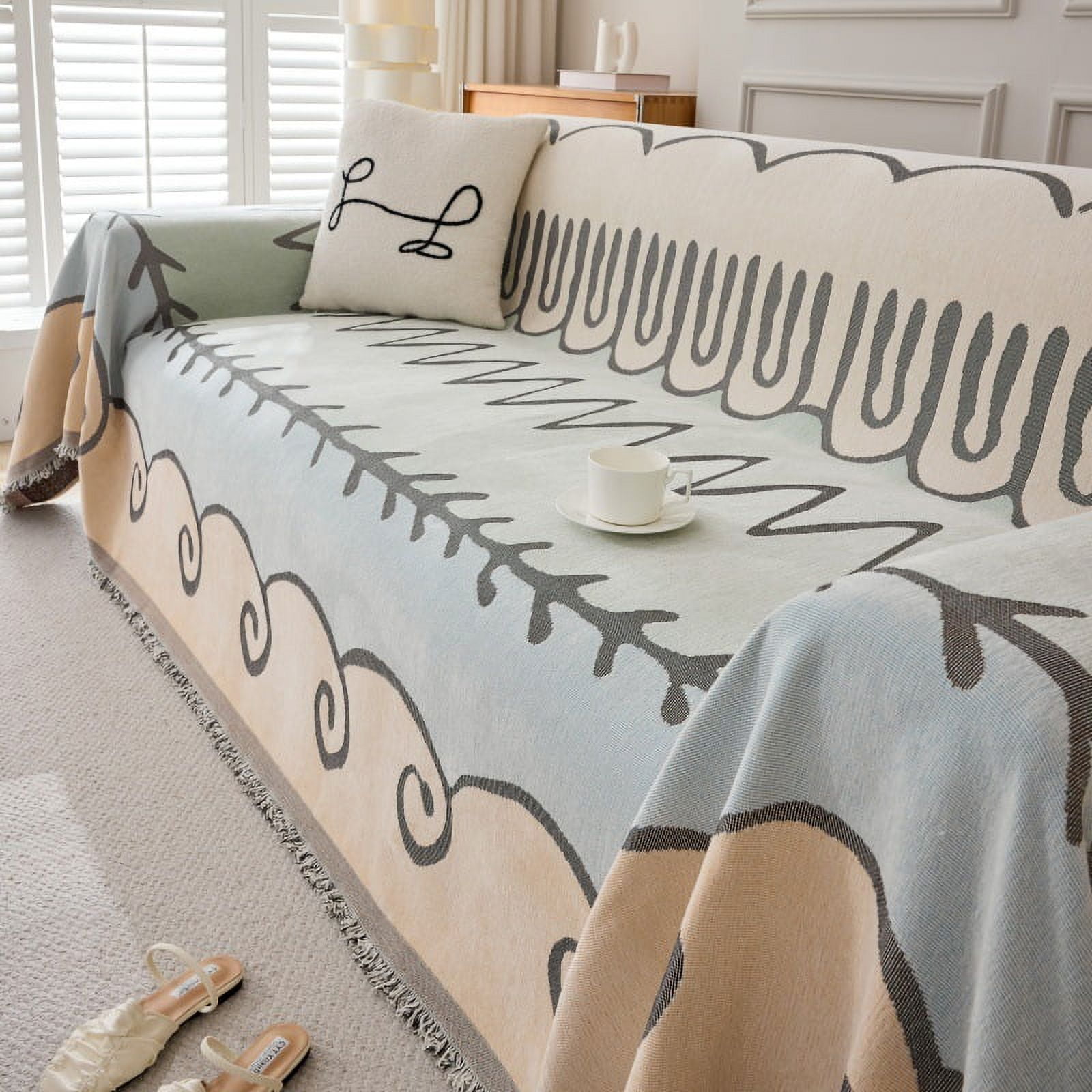 Firefly Hope Chenille Couch Cover, Couch Sofa Furniture Covers Pet Sofa ...