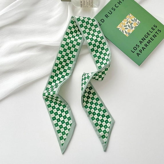 Firefly Hope Elegant Personalized Scarf, Green Series Long Stripe Scarf ...