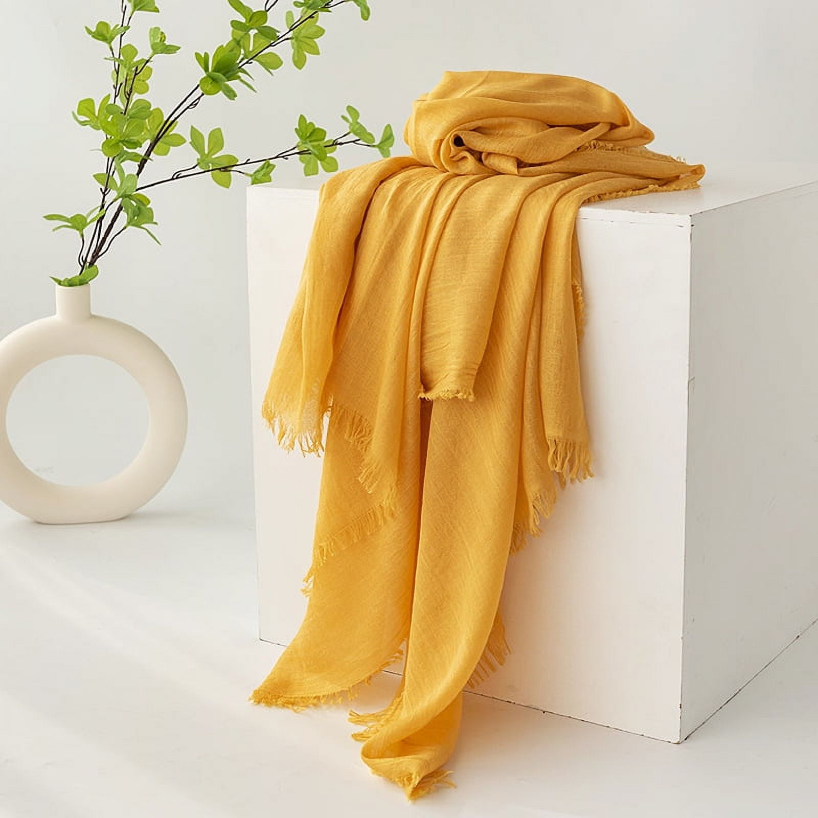 Firefly Hope Elegant Personalized Scarf, Summer Cotton and Hemp Scarf ...