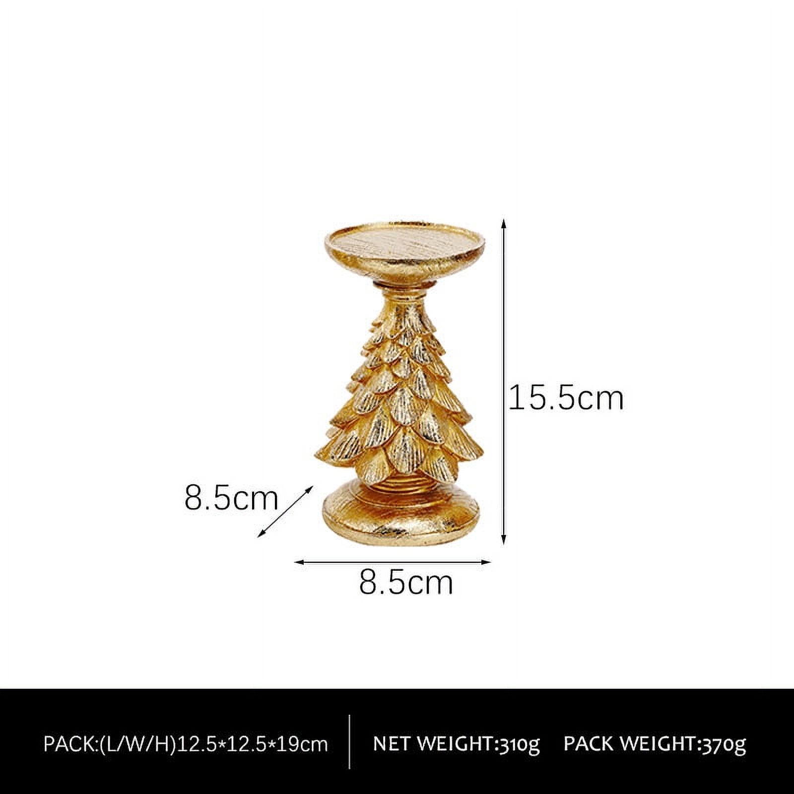 Firefly Hope Luxury Nordic Resin Christmas Candle Holders, Tree-Shaped ...