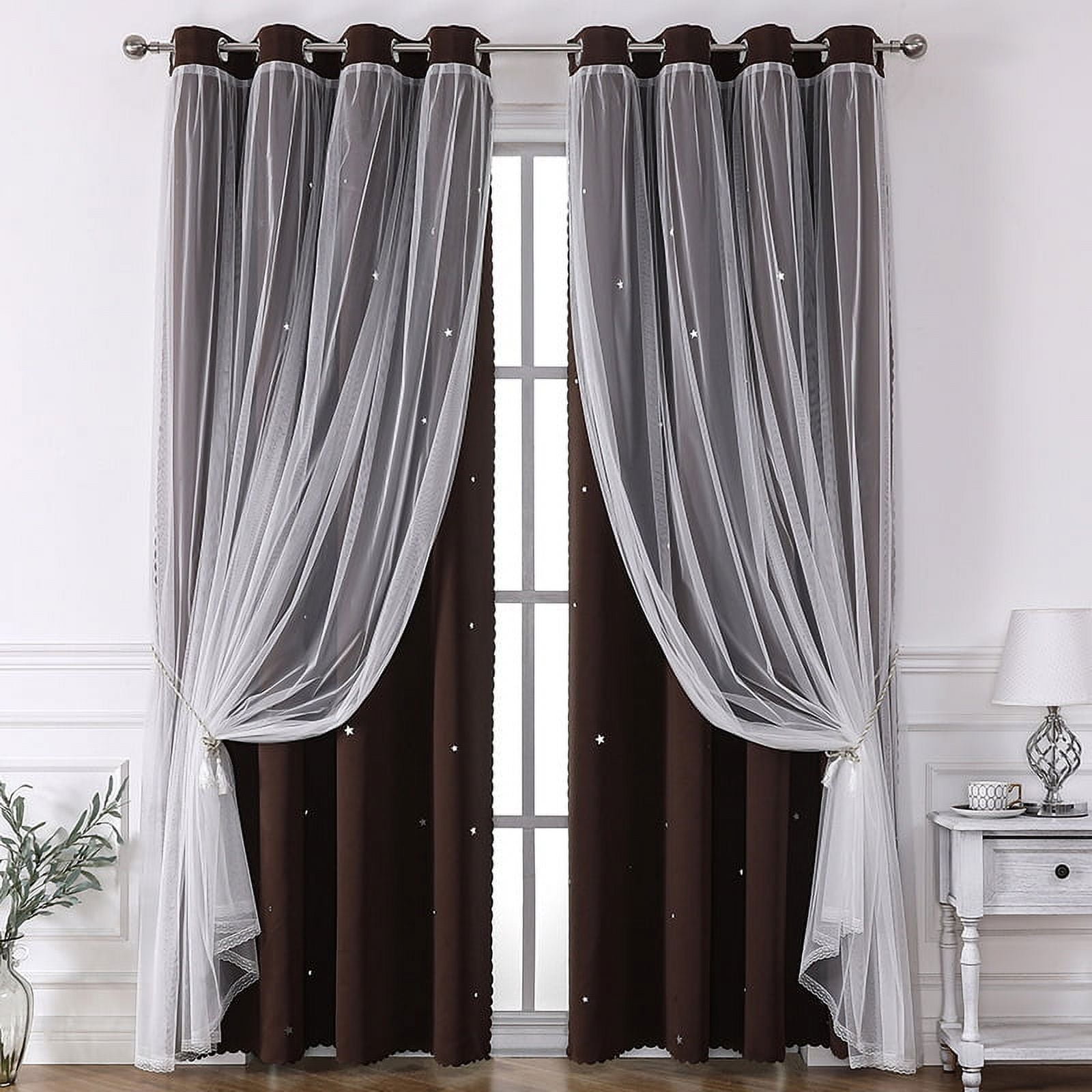 Firefly Hope Minimalist Perforated Shading Curtains, Modern Light ...