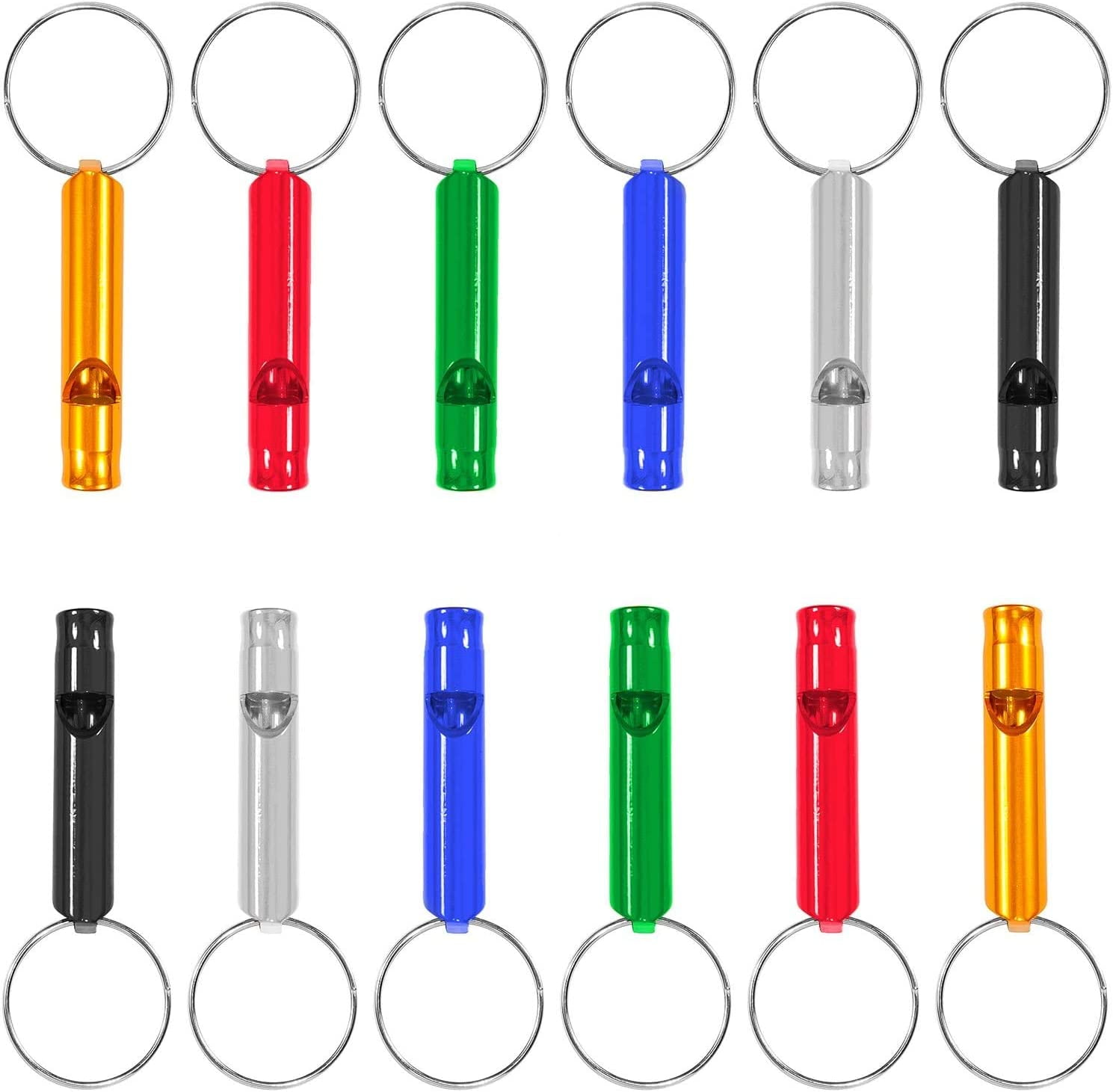 Firefly Hope Portable Emergency Whistles - 12pc Aluminum Signal for ...