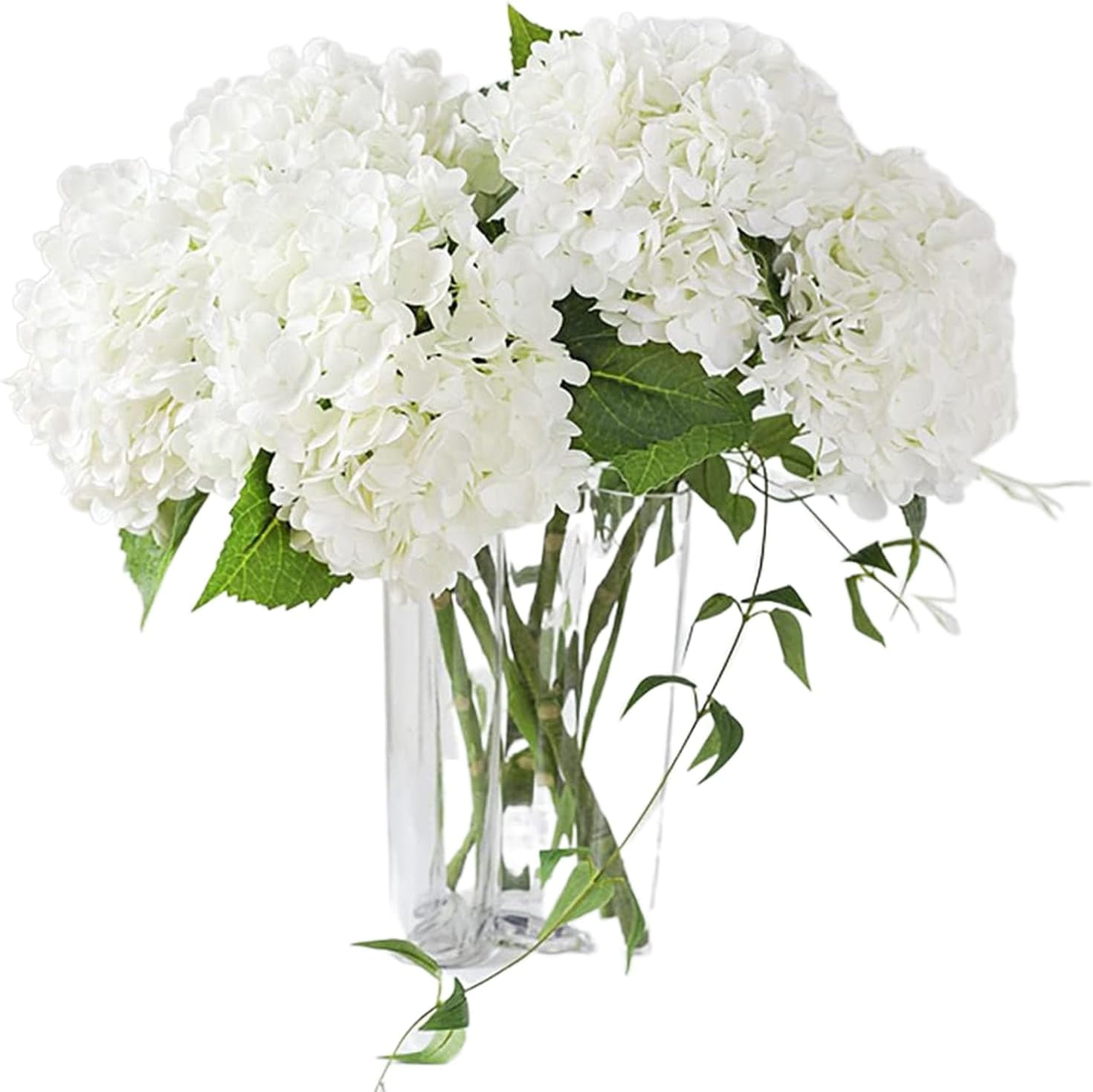 Firefly Hope Real Touch Lifelike Artificial Hydrangea Blooms, 21" Large ...