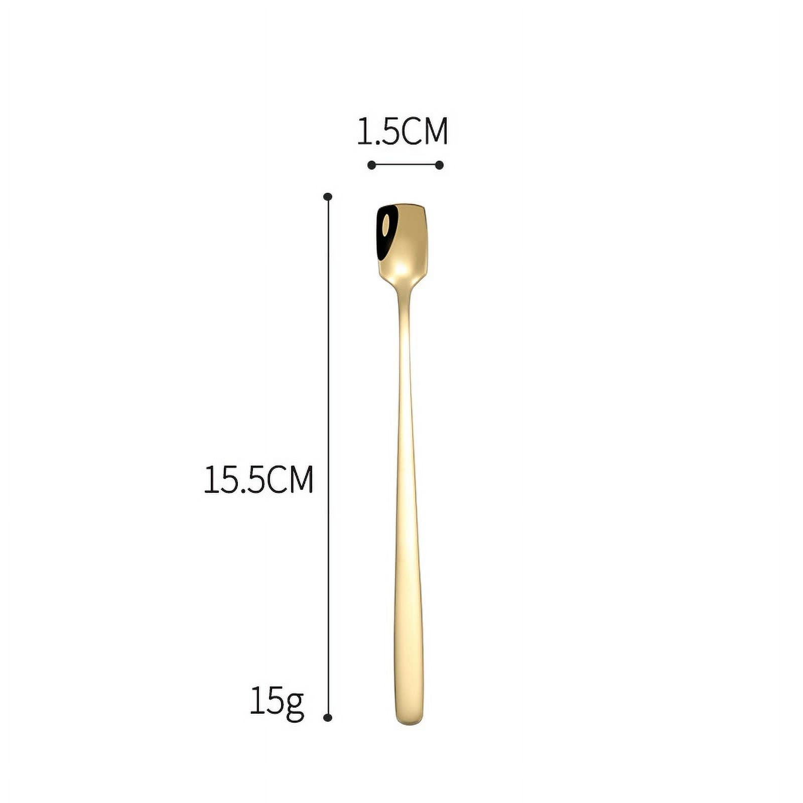 Firefly Hope Set of 2 Stainless Steel Square Coffee Stirrers - Long ...