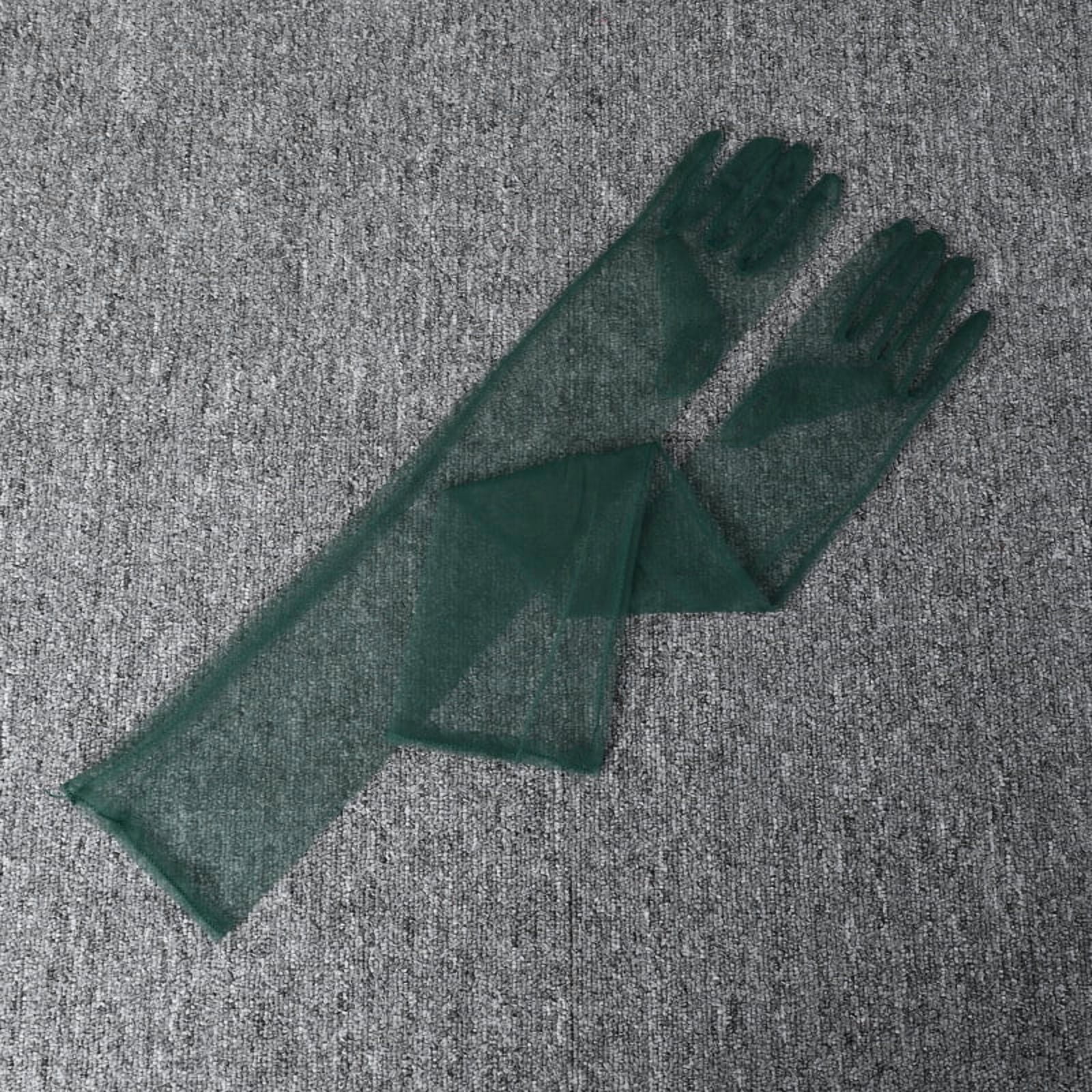 Firefly Hope Women's Super Long Sheer Mesh Tulle Opera Gloves, Sexy ...