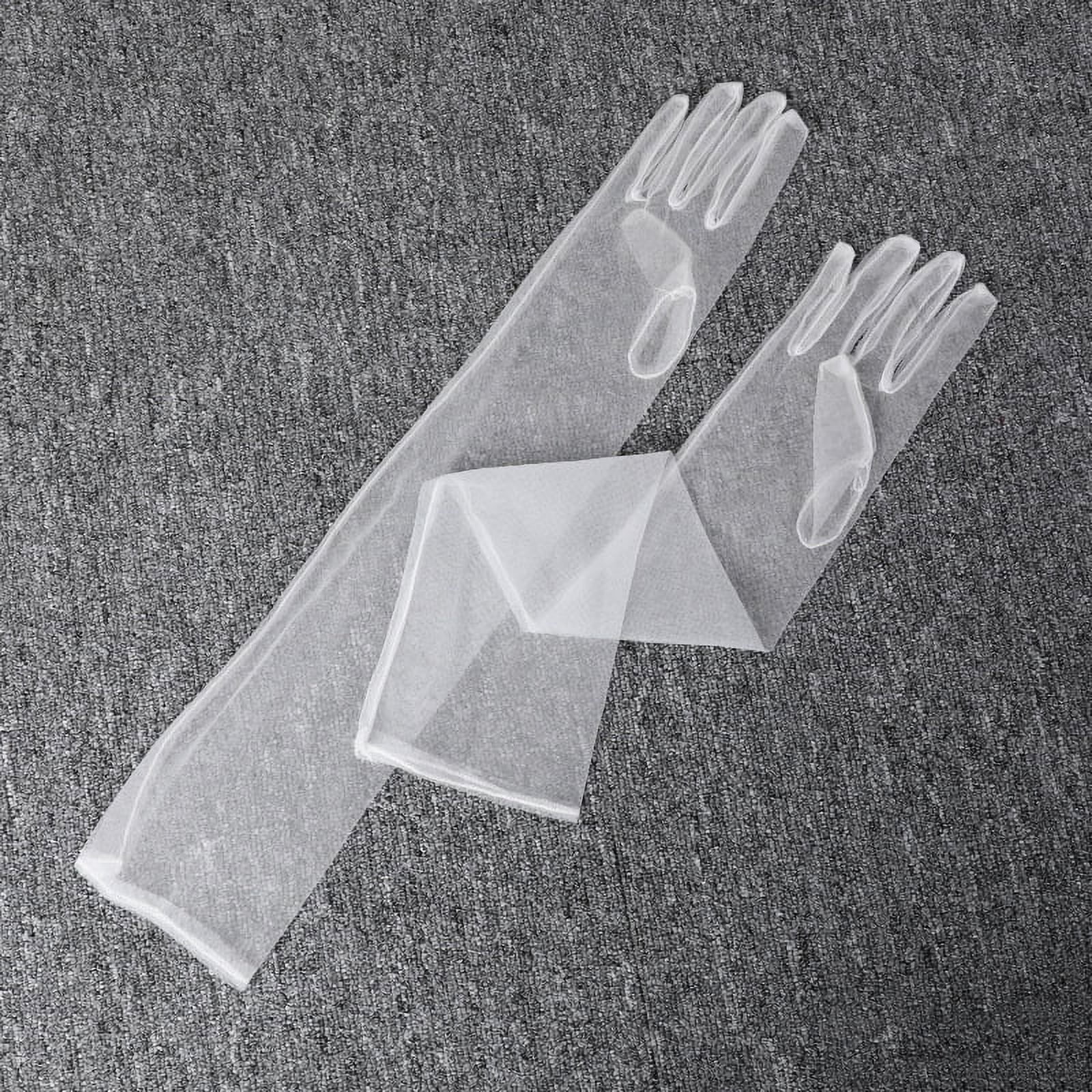 Firefly Hope Women's Super Long Sheer Mesh Tulle Opera Gloves, Sexy ...