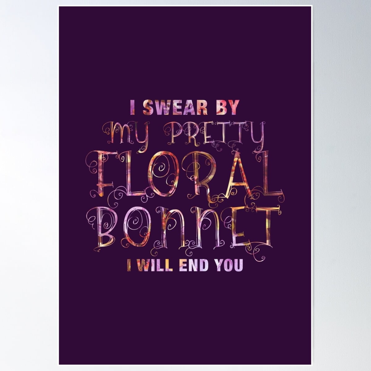 Firefly - I Swear By My Pretty Floral Bonnet Poster Wall Art, Modern ...