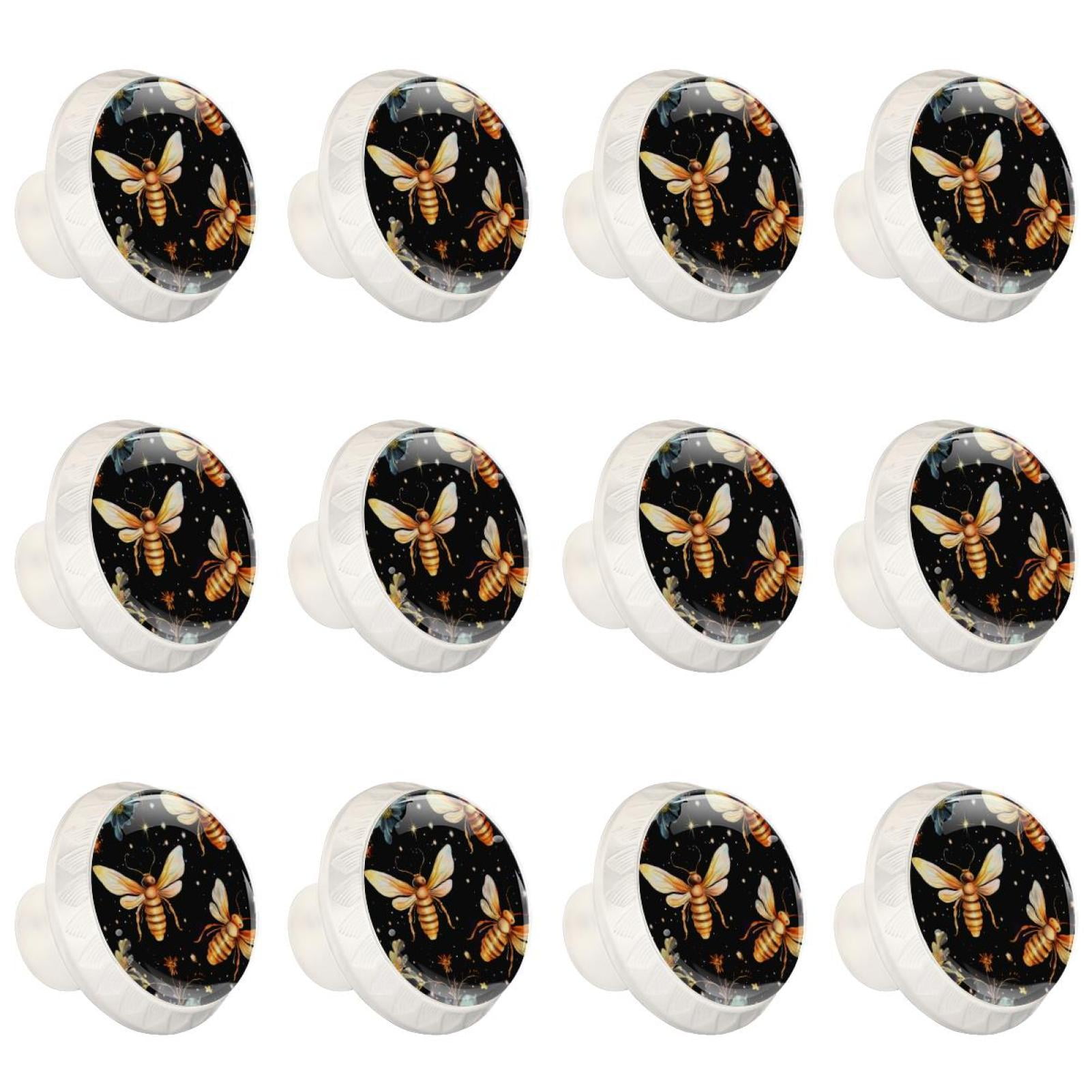 Firefly Insect 12 Pcs White Round Drawer Pulls with Screws,ABS and ...