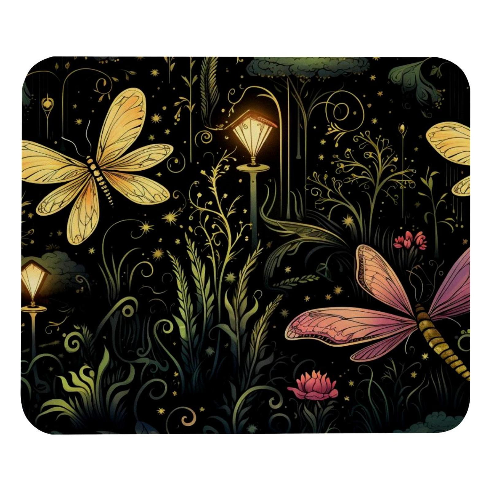 Firefly Insect Non-Slip Rubber Bottom Personalized Custom Square Desk ...