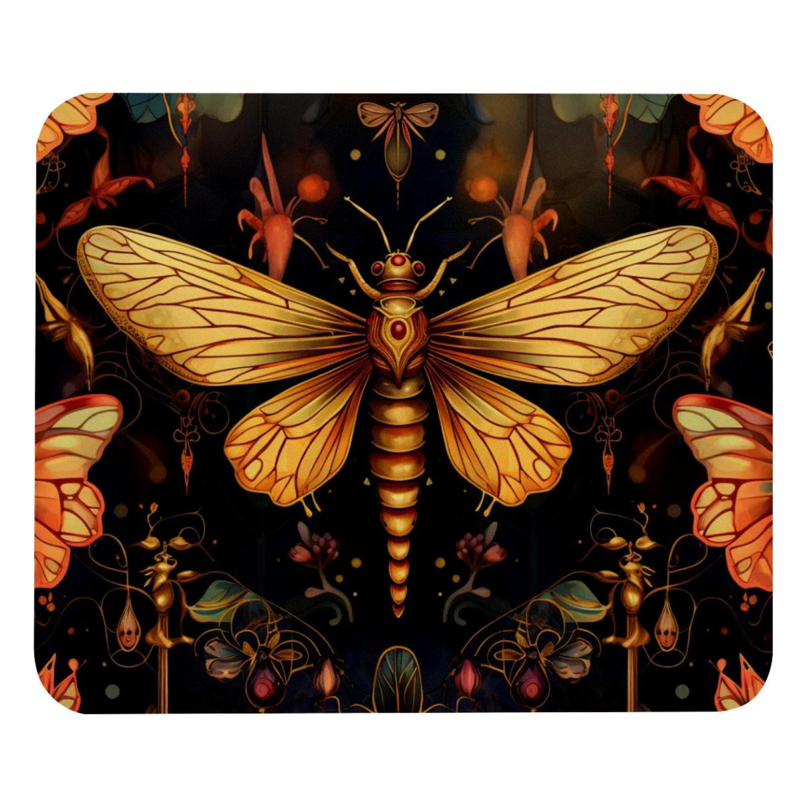 Firefly Insect Non-Slip Rubber Bottom Personalized Custom Square Desk ...