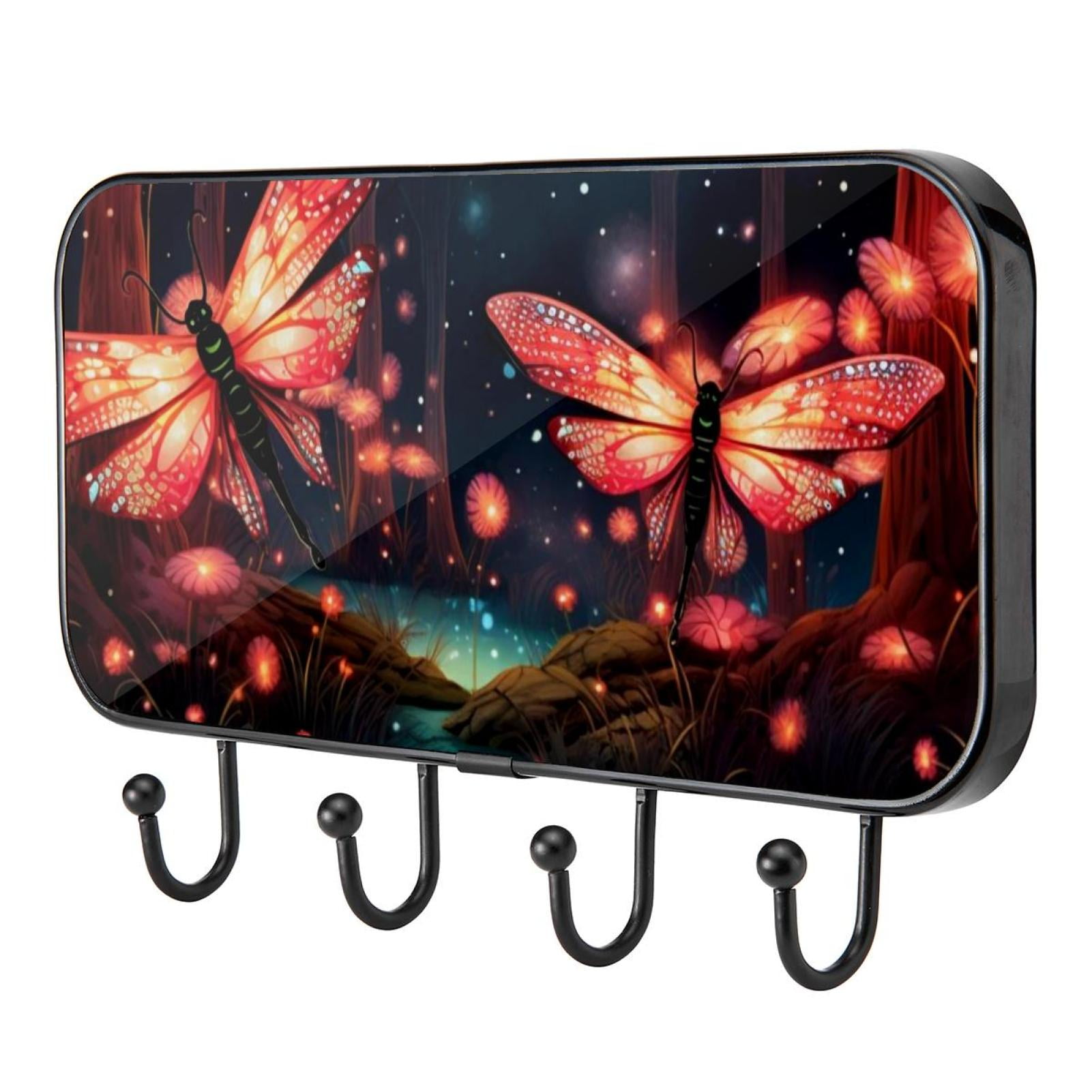 Firefly Insect Self Adhesive Towel Coat Wood Iron Hooks for Home Keys ...