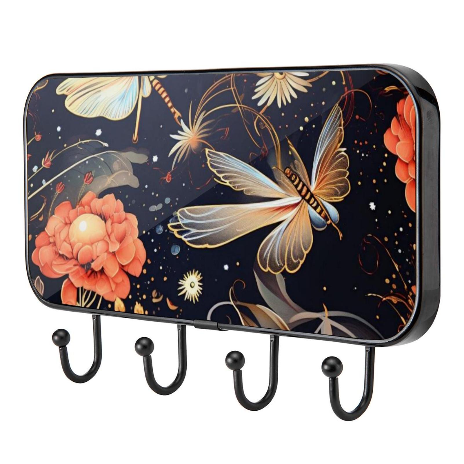 Firefly Insect Self Adhesive Towel Coat Wood Iron Hooks for Home Keys ...