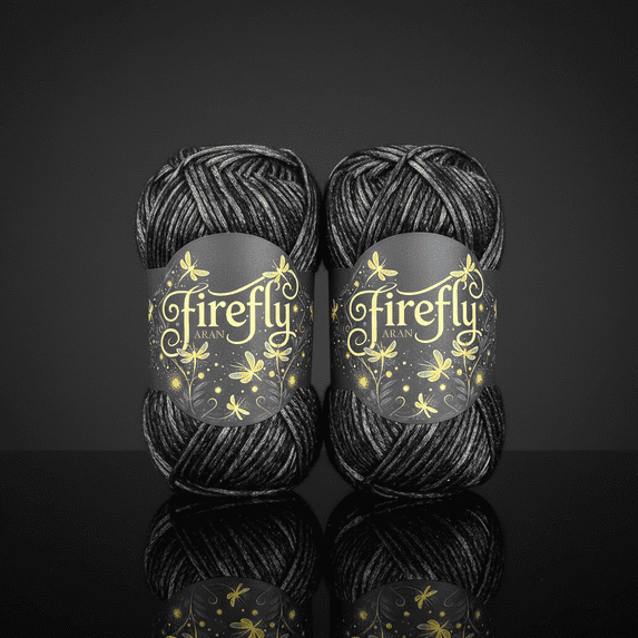 "Firefly" Iridescent Shimmer Yarn - Magical Luminous Aran Knitting ...