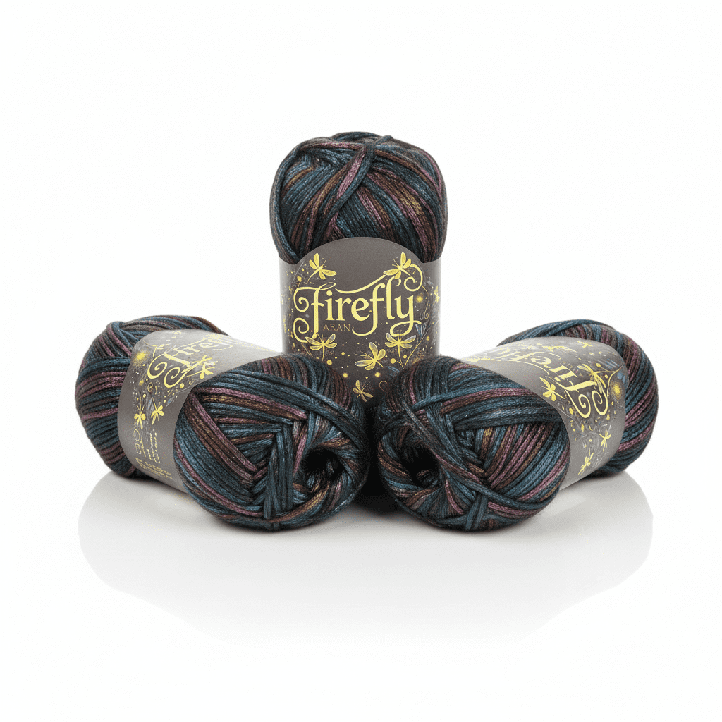 Firefly Iridescent Shimmer Yarn - Metallic Sparkly Yarn for Crochet ...