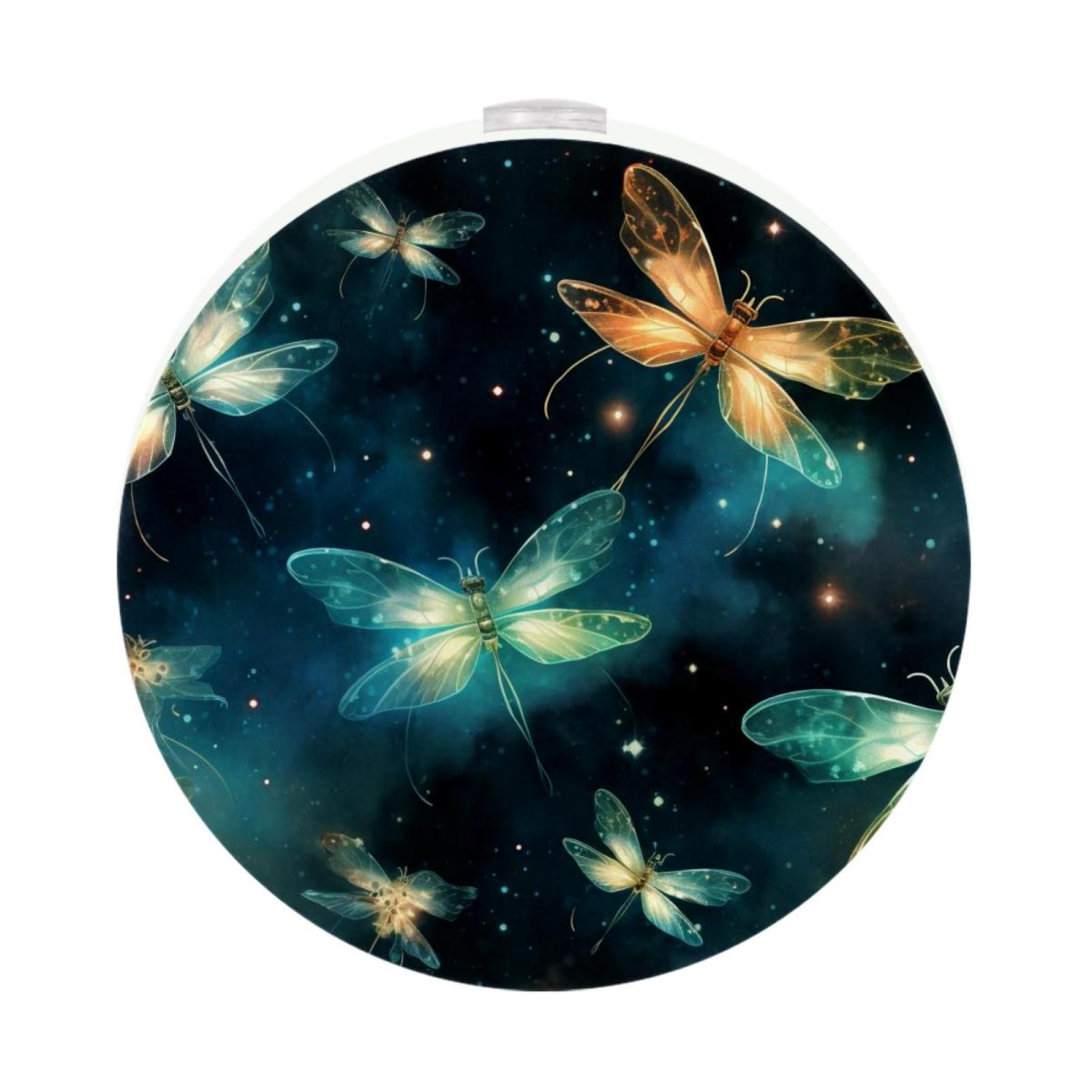 Firefly LED Round Night Light-2PCS | Energy-Efficient Plug-in ...