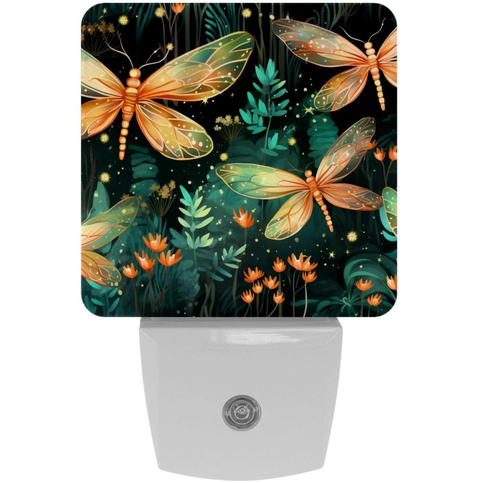 Firefly LED Square Night Light - Soft Glow Plug-in Lamp with Dusk to ...