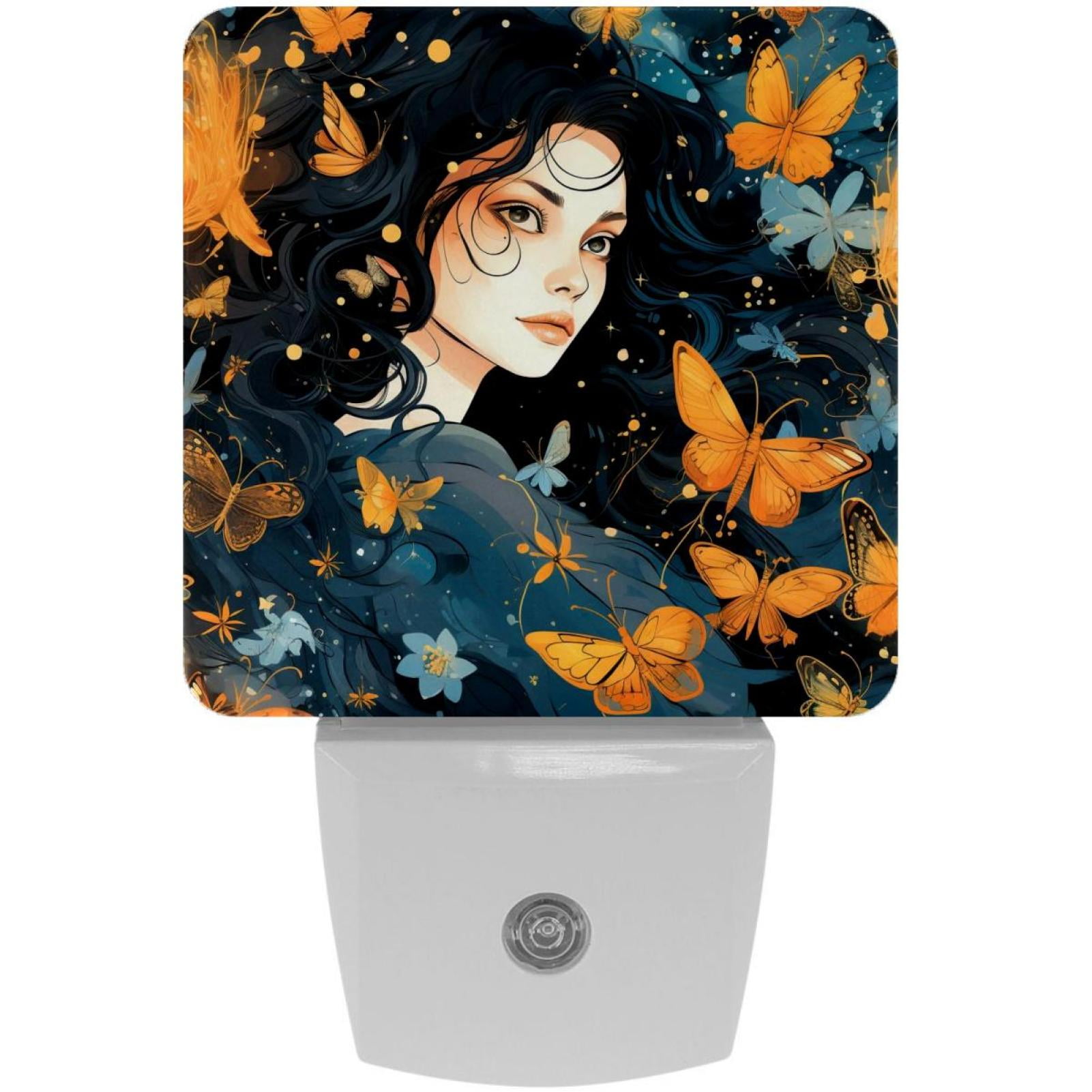 Firefly LED Square Night Light - Soft Glow Plug-in Lamp with Dusk to ...