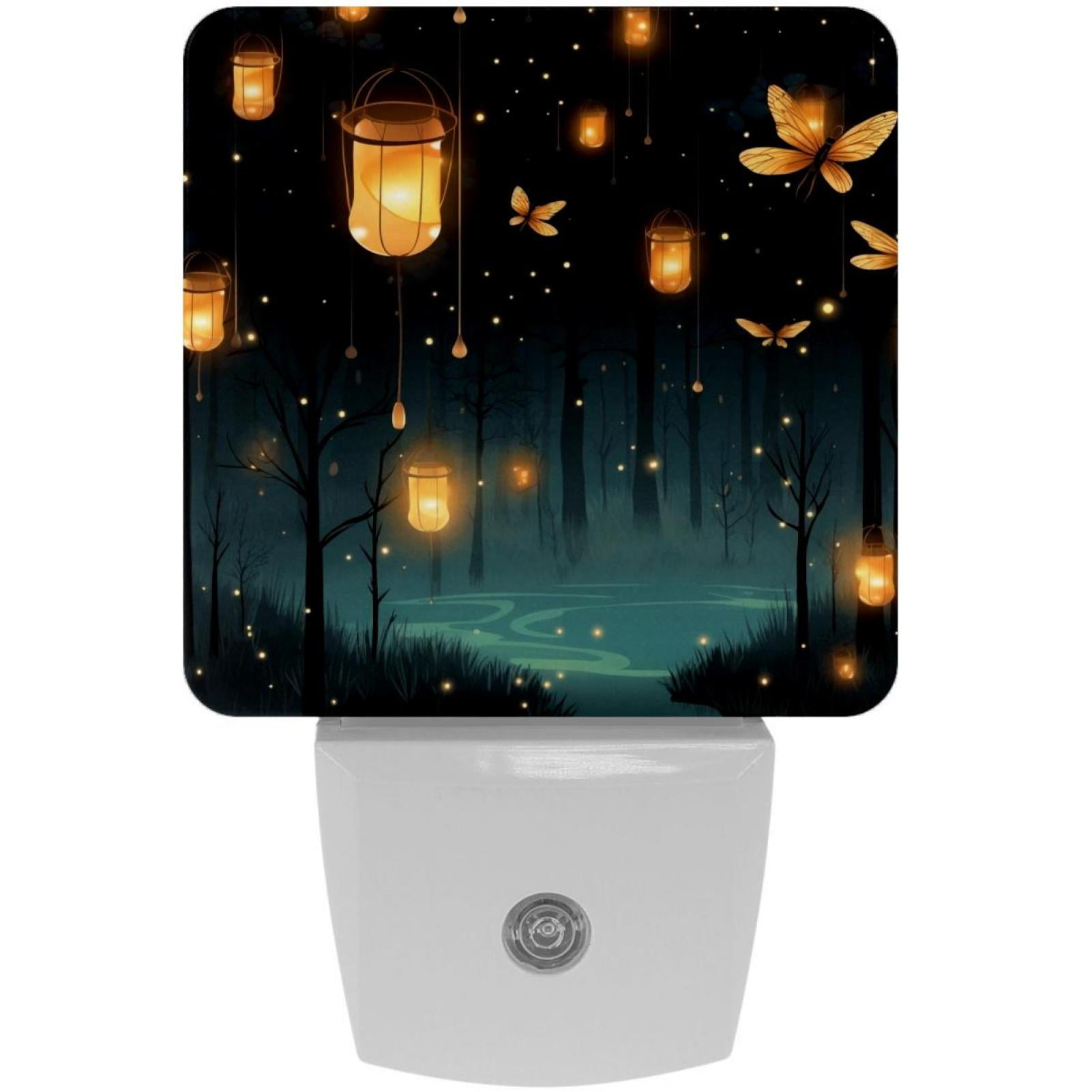 Firefly LED Square Night Lights for Bedroom and Living Room, Decorative ...