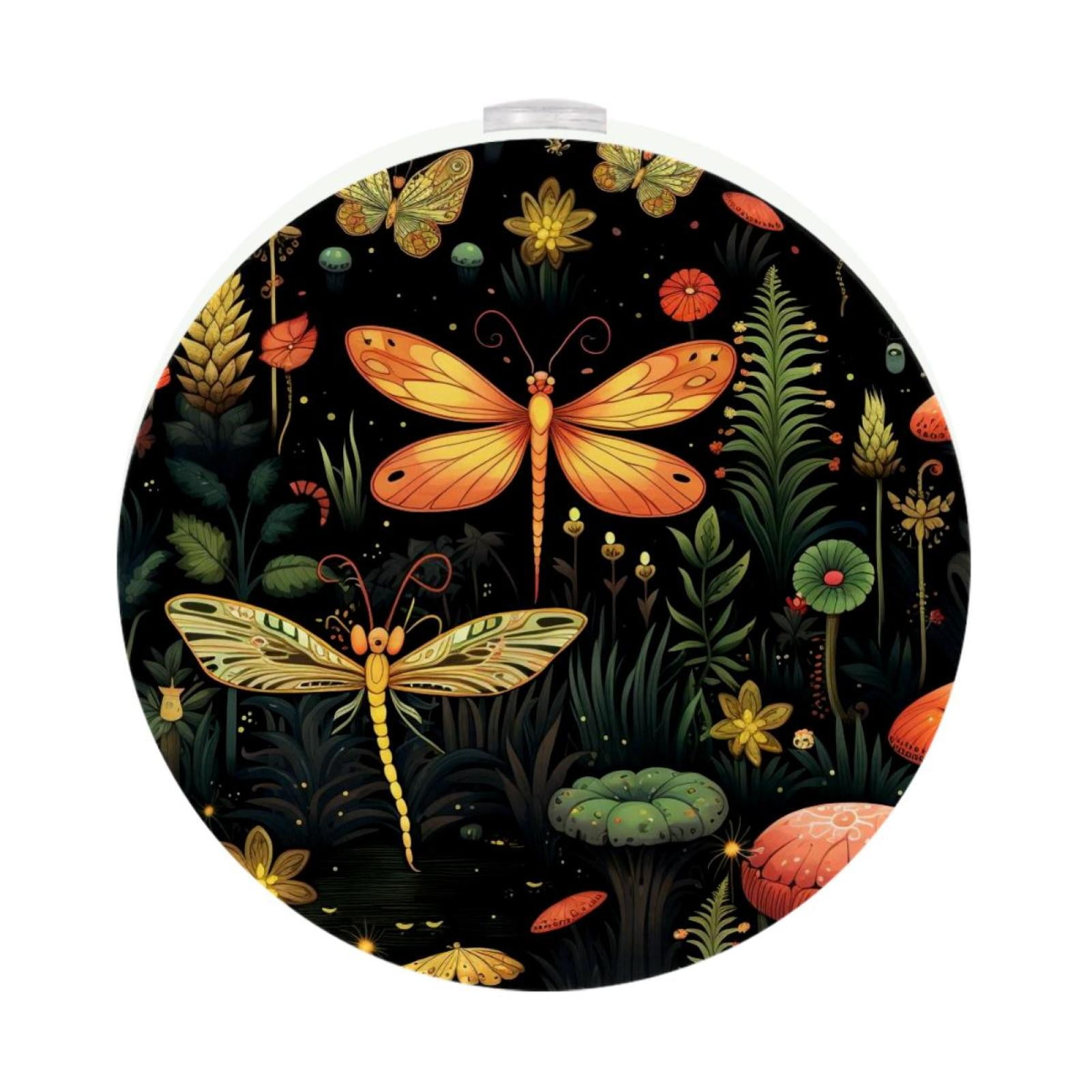 Firefly Led Round Night Light-2pcs Set, Battery Powered Mini Portable ...