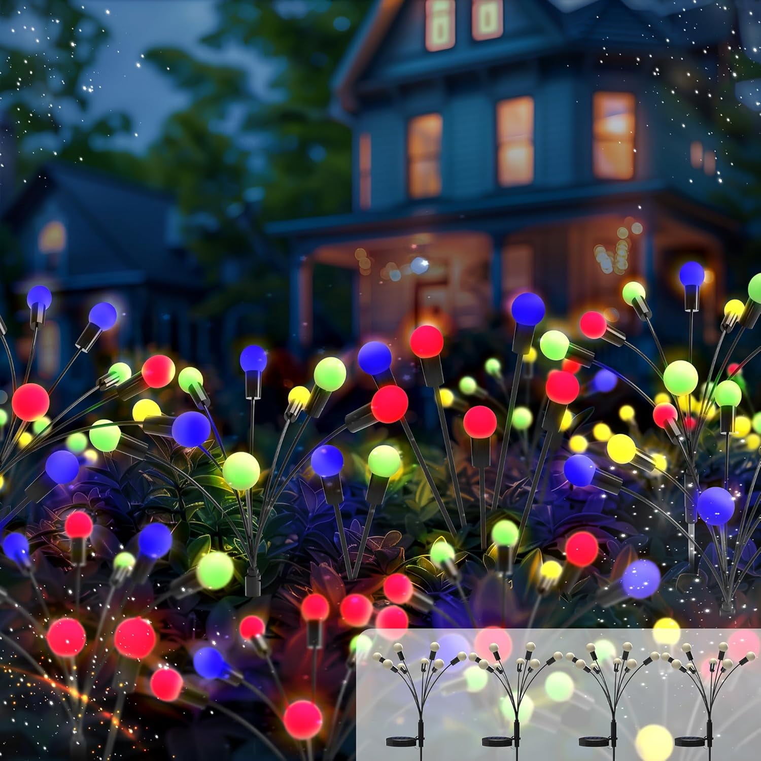 Firefly Lights Solar Outdoor | Fire Fly Solar Garden Lights | Solar ...