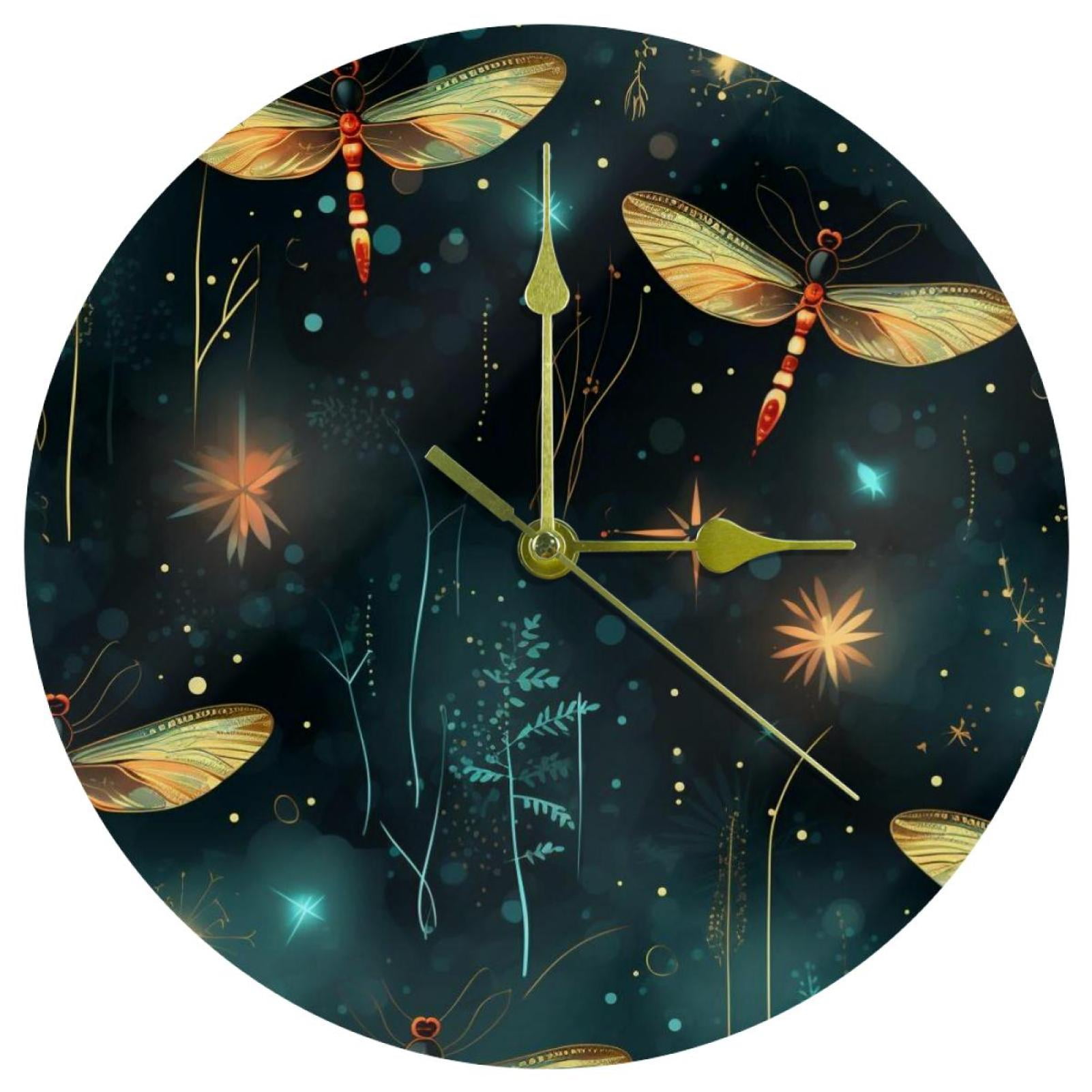 Firefly Modern Acrylic Circular Wall Clock - Sleek Timepiece for ...