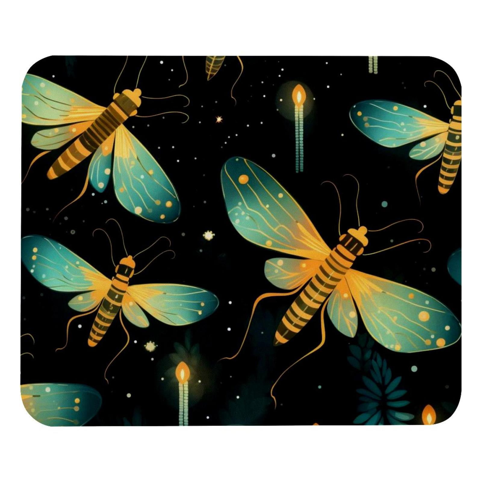 Firefly Mouse Pad , Soft Cute Computer Mouse Mat with Rubber Base, Easy ...