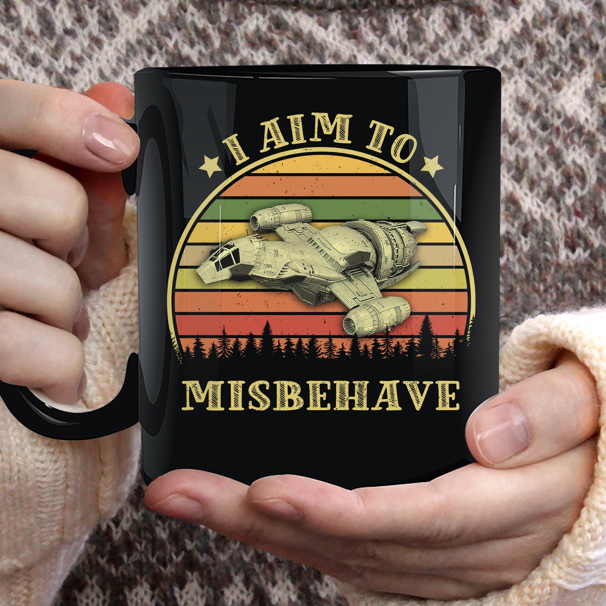 Firefly Mug Serenity ship Sci Fi Mug I am To Misbehave Mal River Zoe ...
